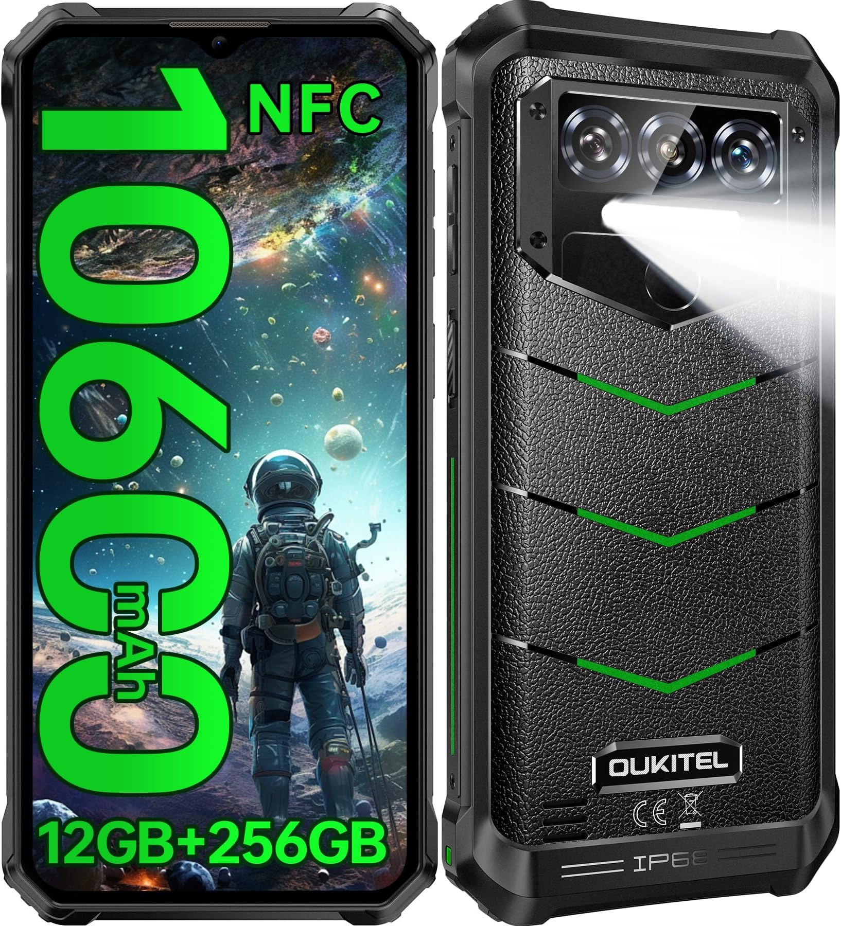 OUKITEL WP36 Téléphone Portable Incassable 2024-16Go+128Go/1TO ...