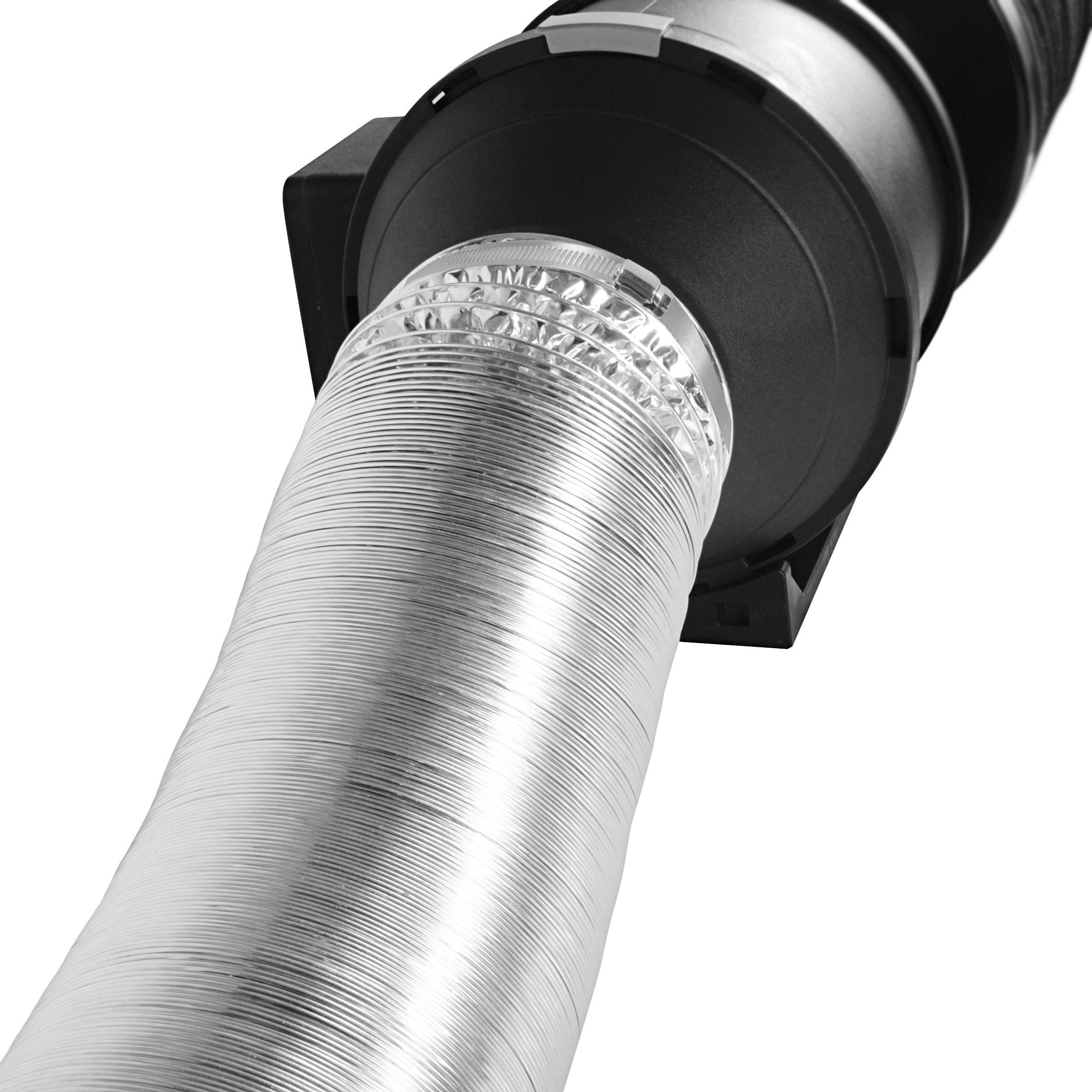TerraBloom 4" Air Duct - 8 FT Long, Flexible Ducting with 2 Clamps, 3 ...