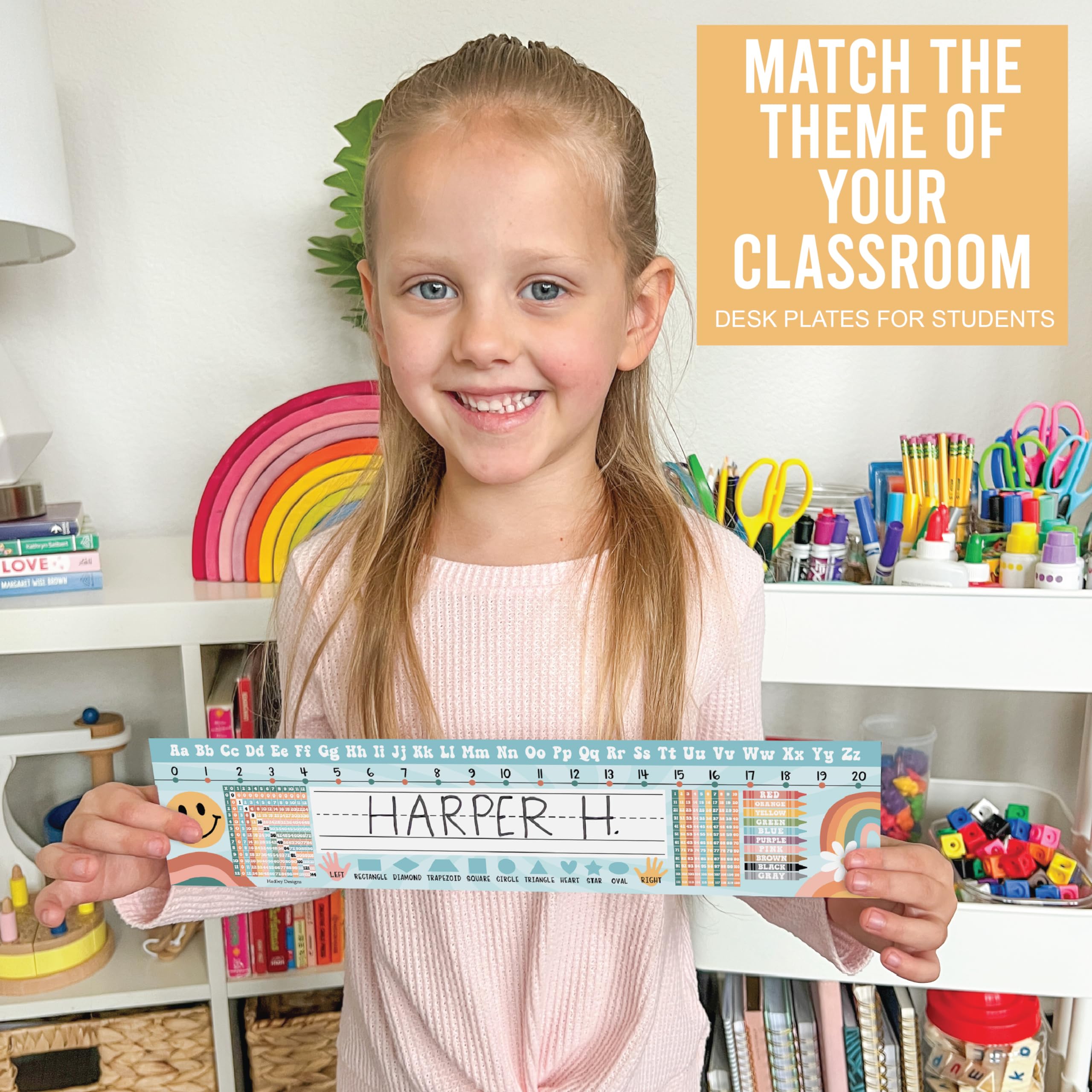 Snapklik.com : Desk Name Tags For Classroom -25 Student Name Plates For ...