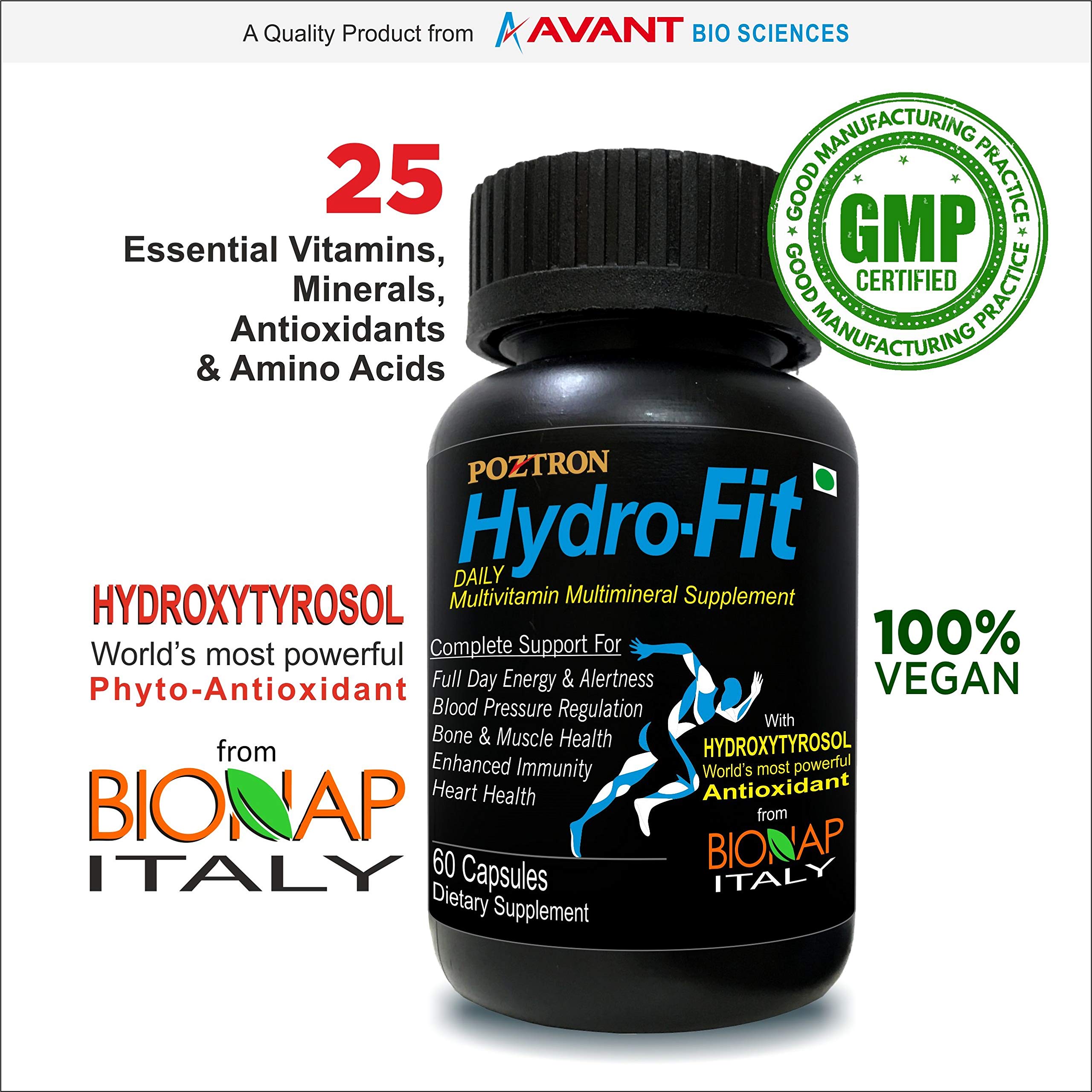 Buy Poztron Hydro-Fit : Daily Multi, Multimineral Supplement for full ...