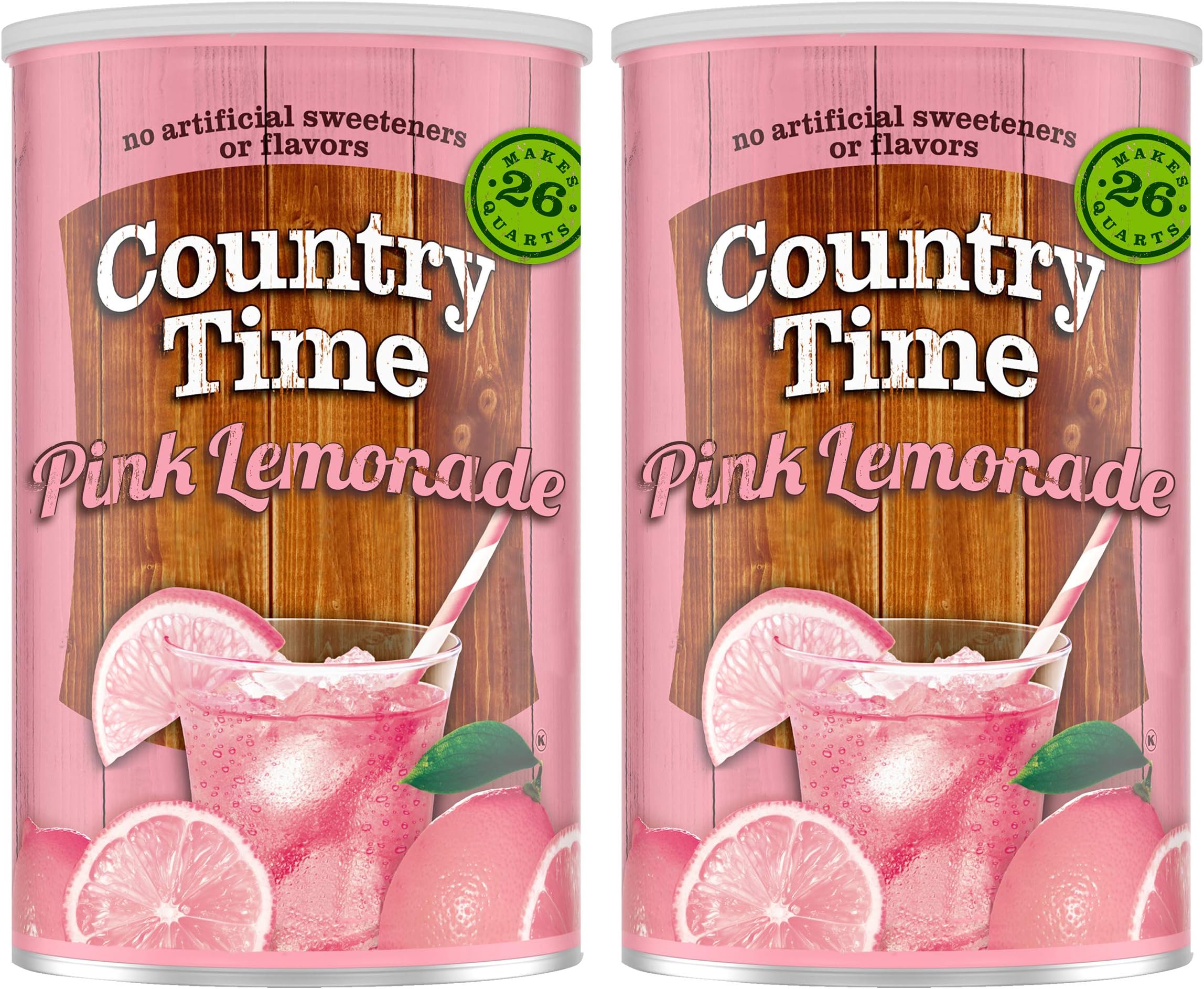 Amazon.com: Country Time Pink Lemonade Naturally Flavored Powdered ...