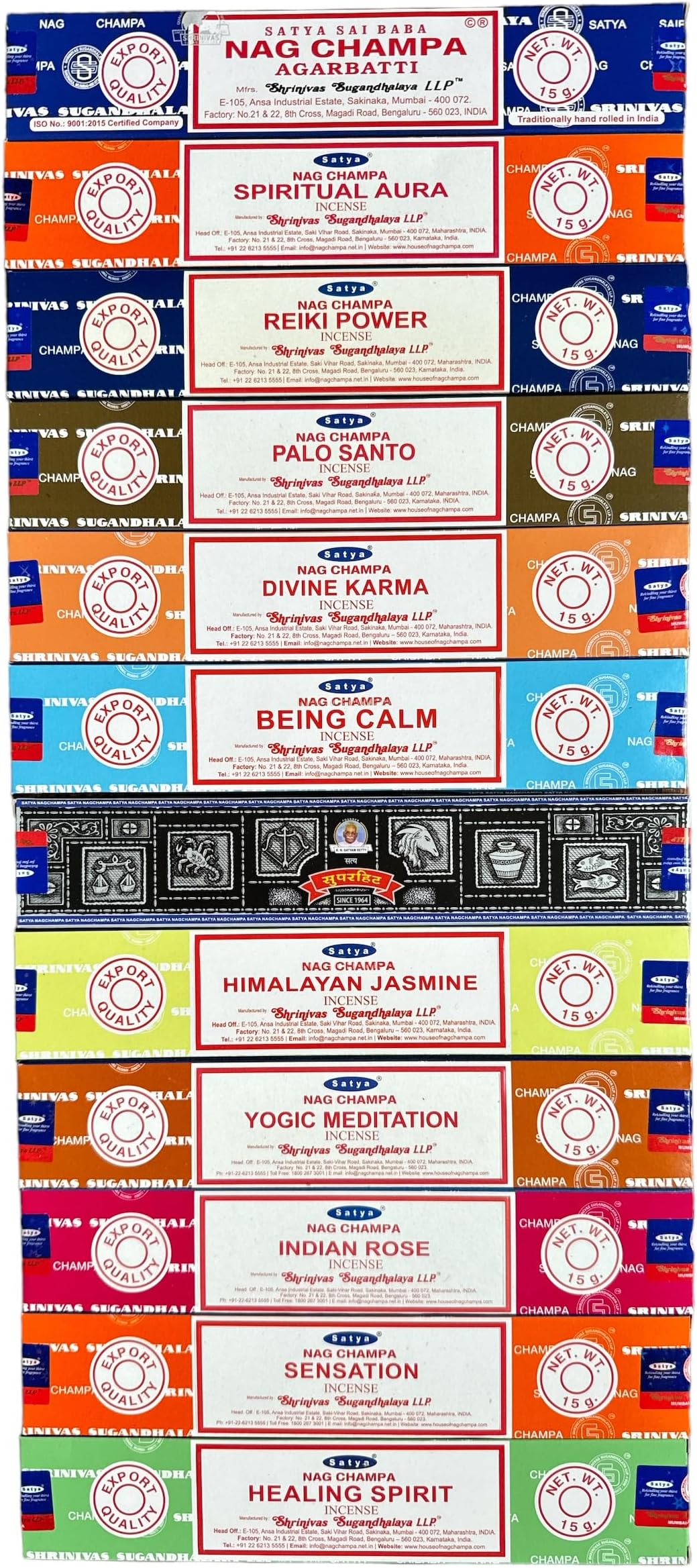 Amazon.com: Satya Nag Champa Rainforest Incense Sticks (Whole Case ...