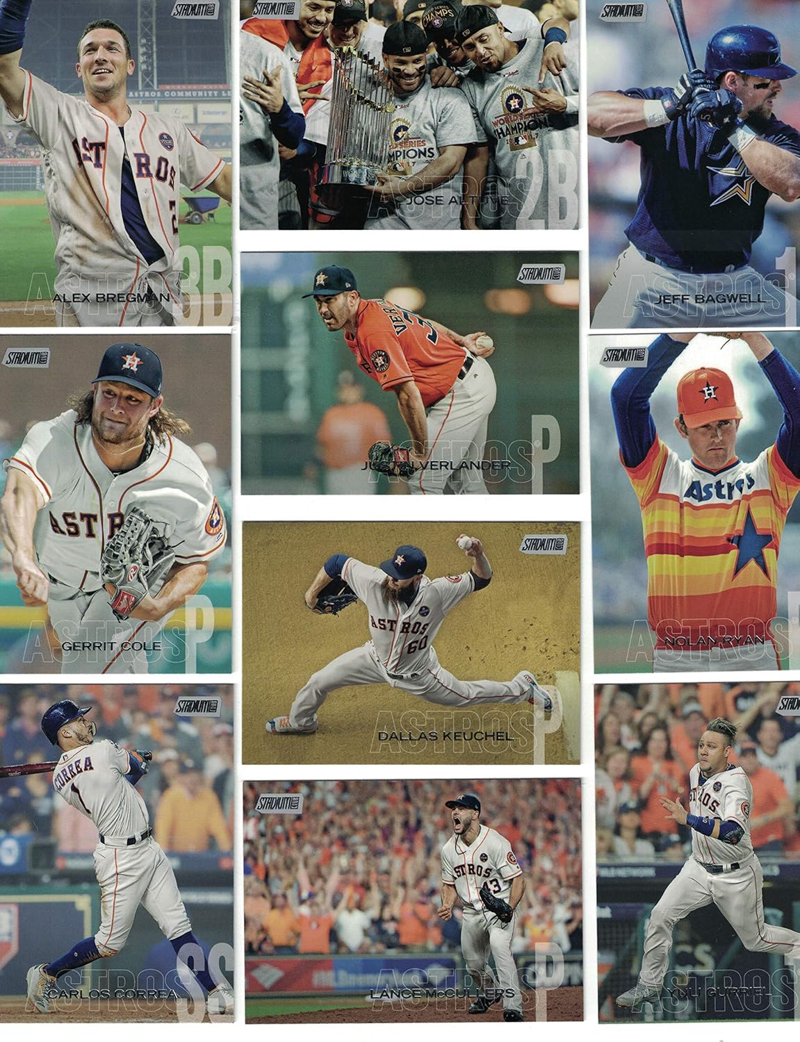 Amazon.com: Houston Astros/Complete 2018 Topps Stadium Club Baseball 14 ...