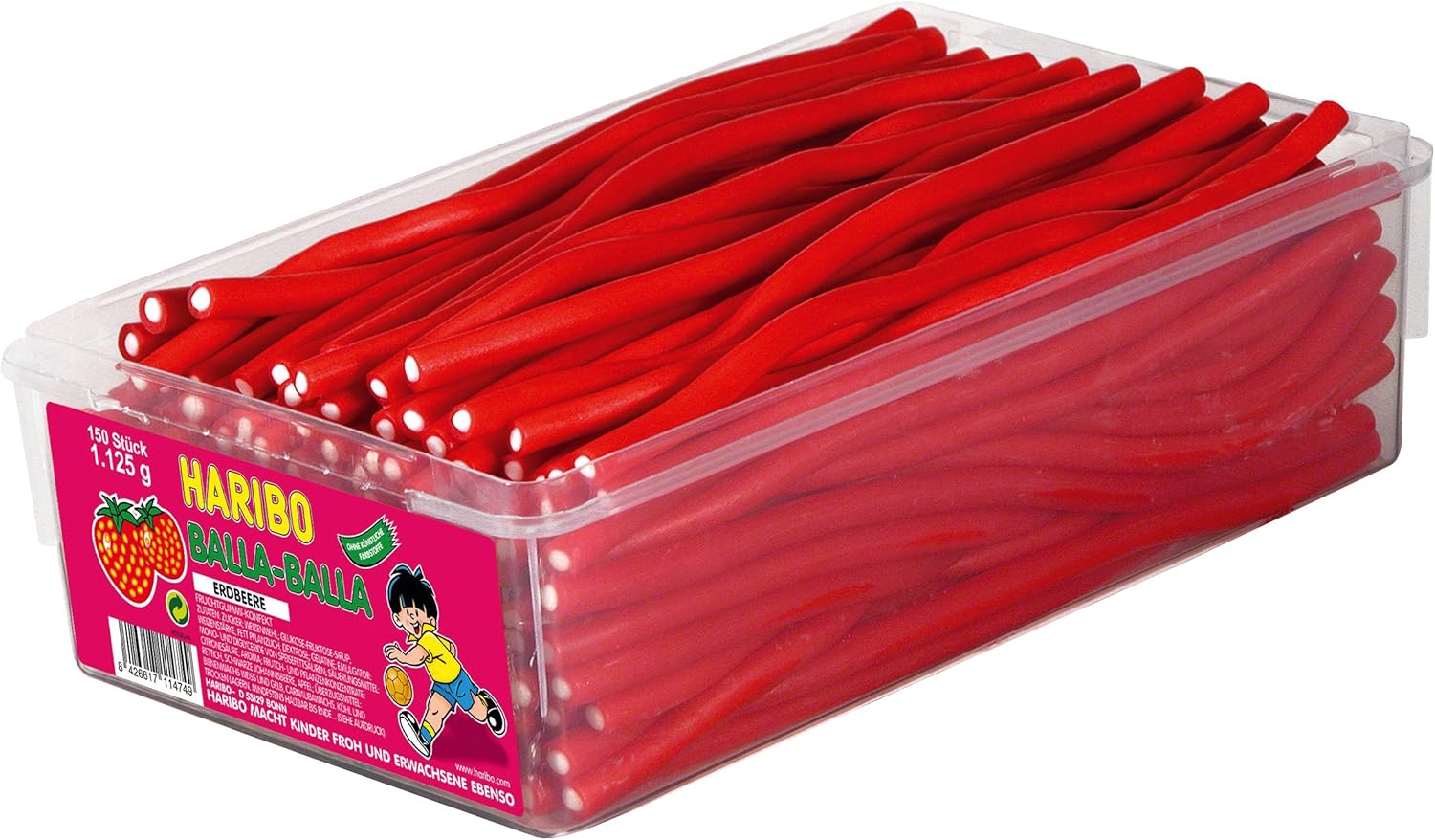 Haribo Balla Sticks aardbei 3-pack (3 x 1125g) : Amazon.nl: Levensmiddelen