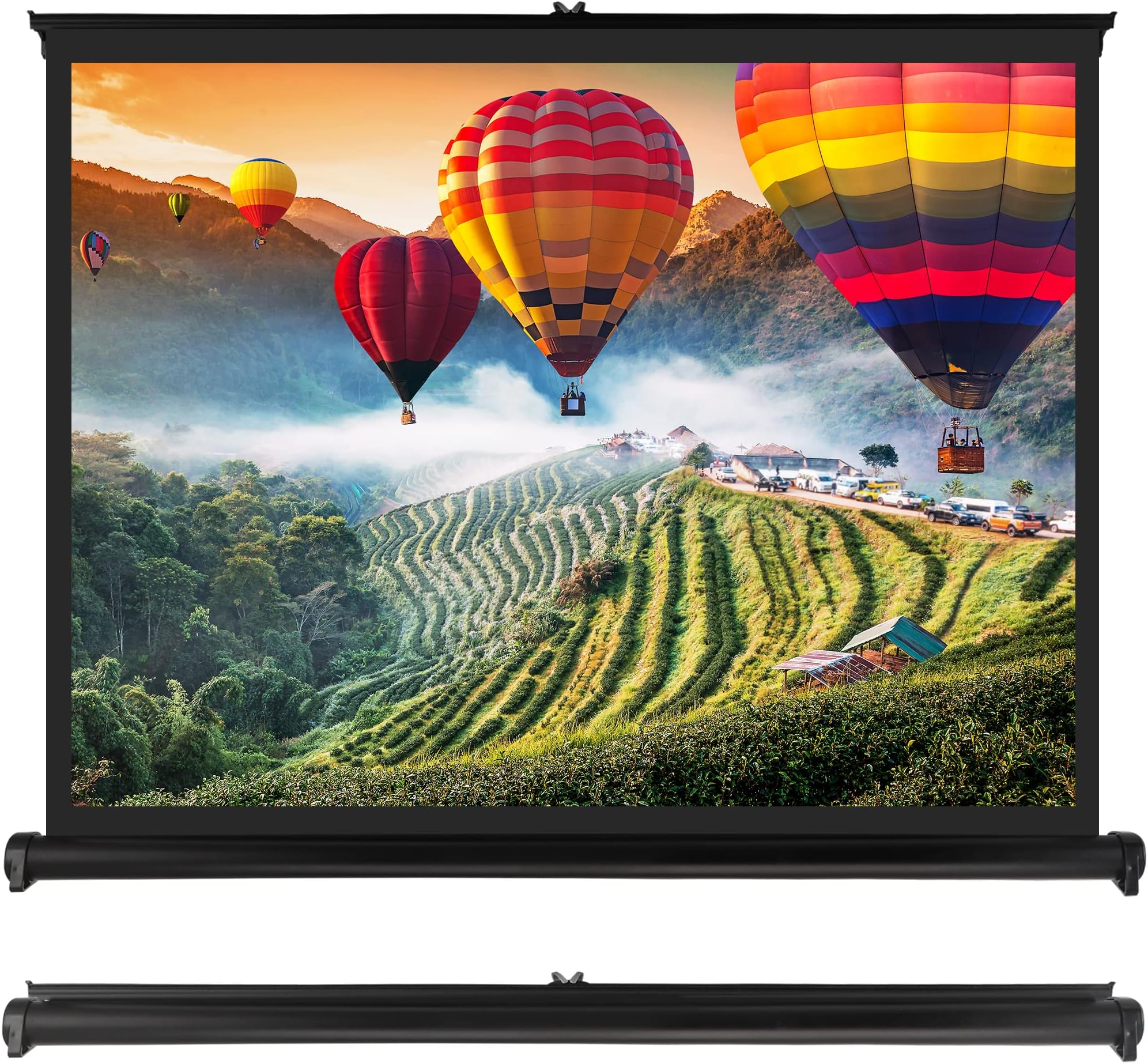 Amazon.com: Pyle Portable Projector Screen - Mobile Projection Screen ...