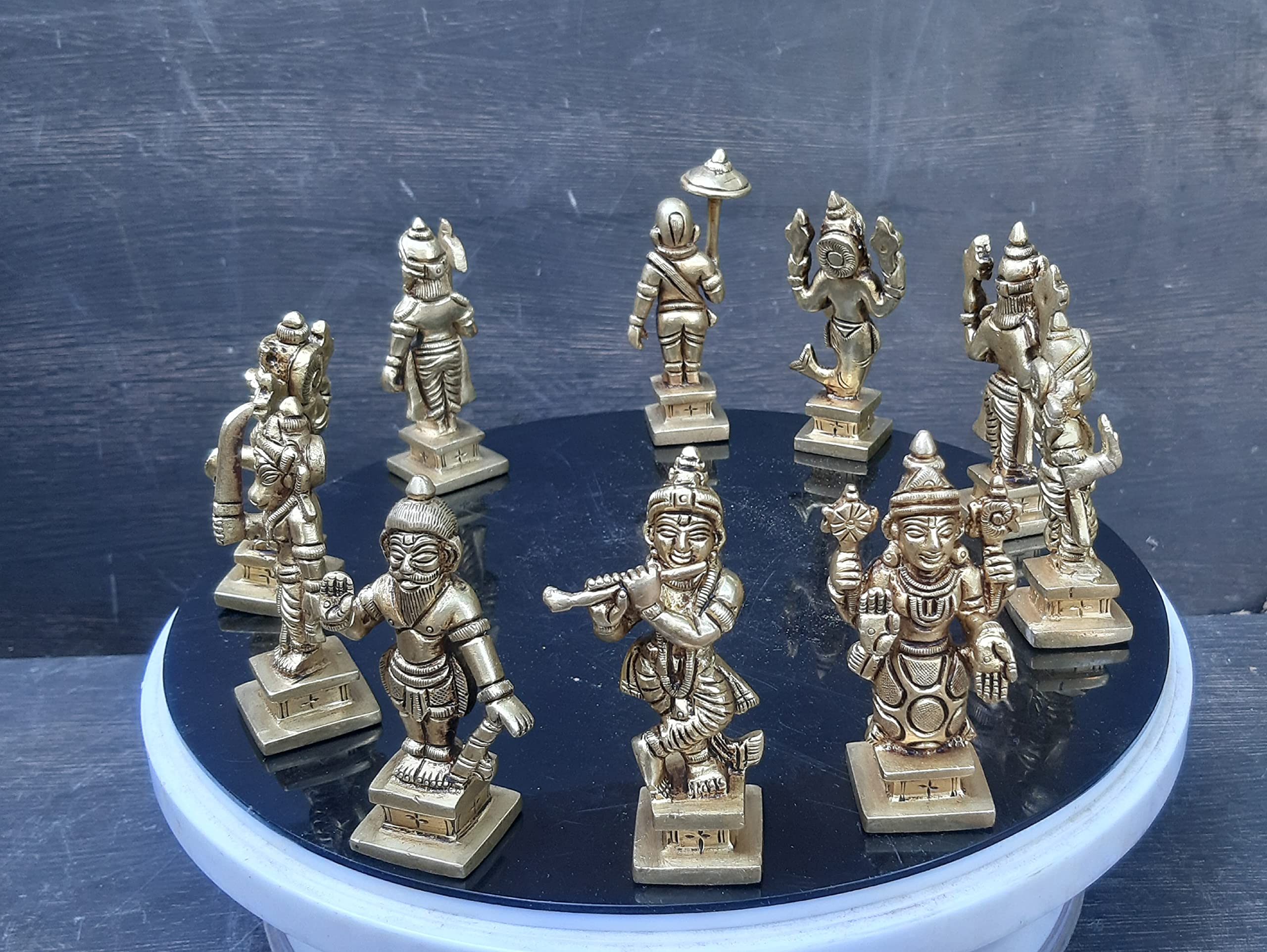 Buy BHARAT HAAT Dashavataram Ten Incarnations Avatars of Lord Vishnu ...