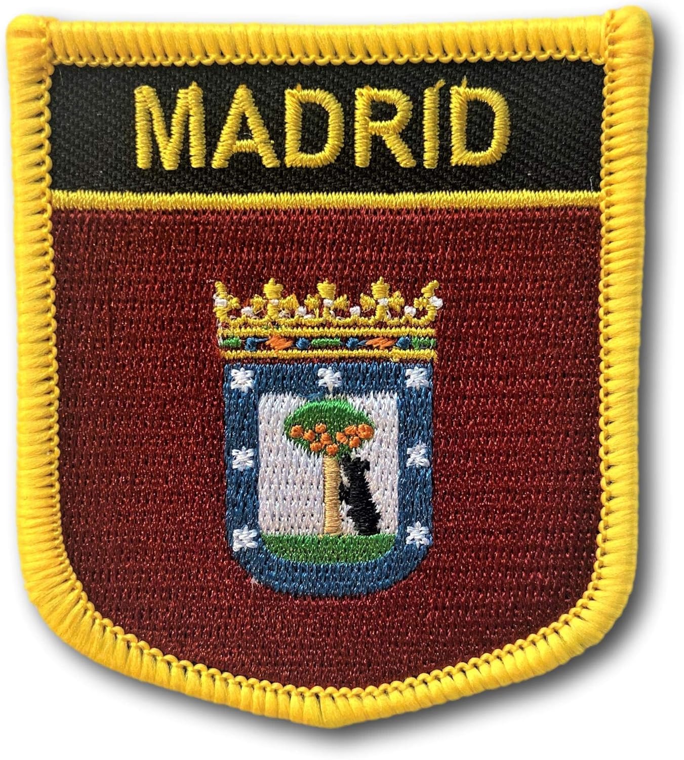 Amazon.com: Madrid Flag Shield Patch/Cities of Spain Badge Crest Sew-On ...