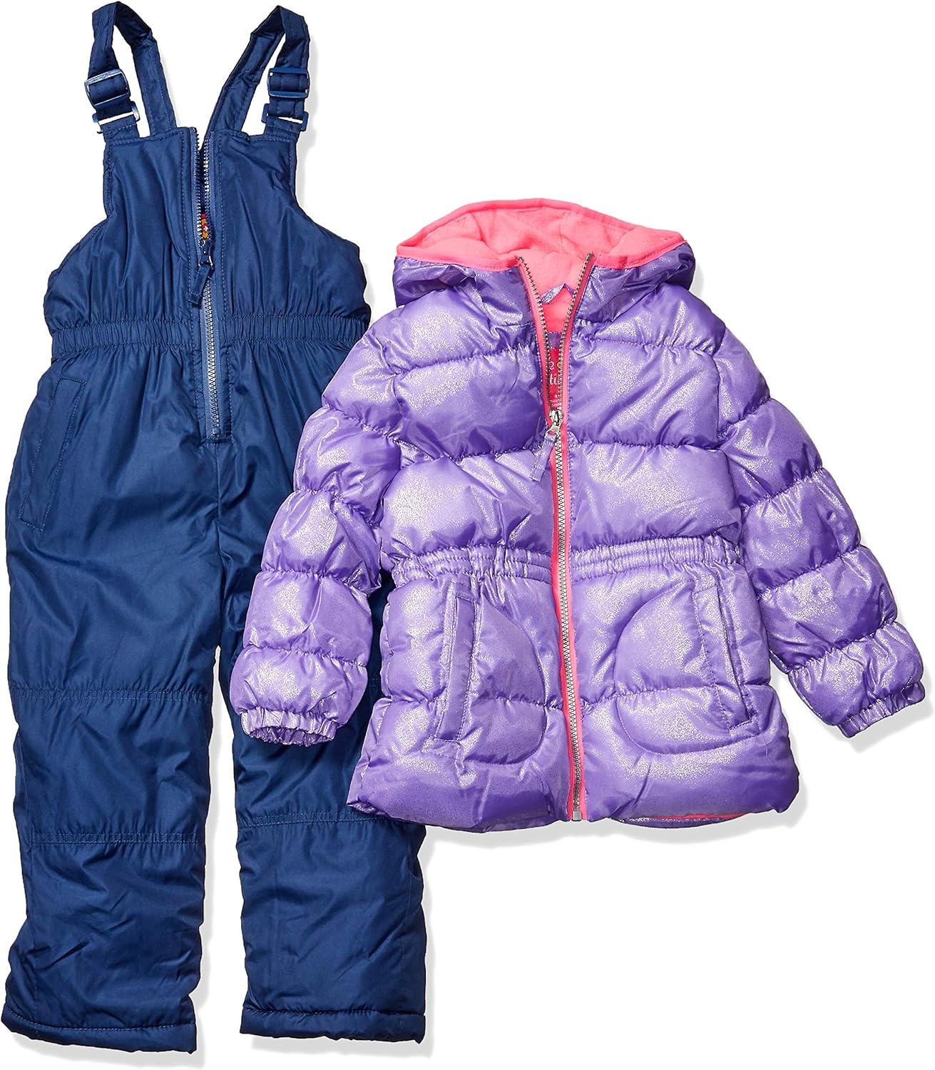 Amazon.com: Pink Platinum Girls' Insulated Two-Piece Snowsuit (4 ...
