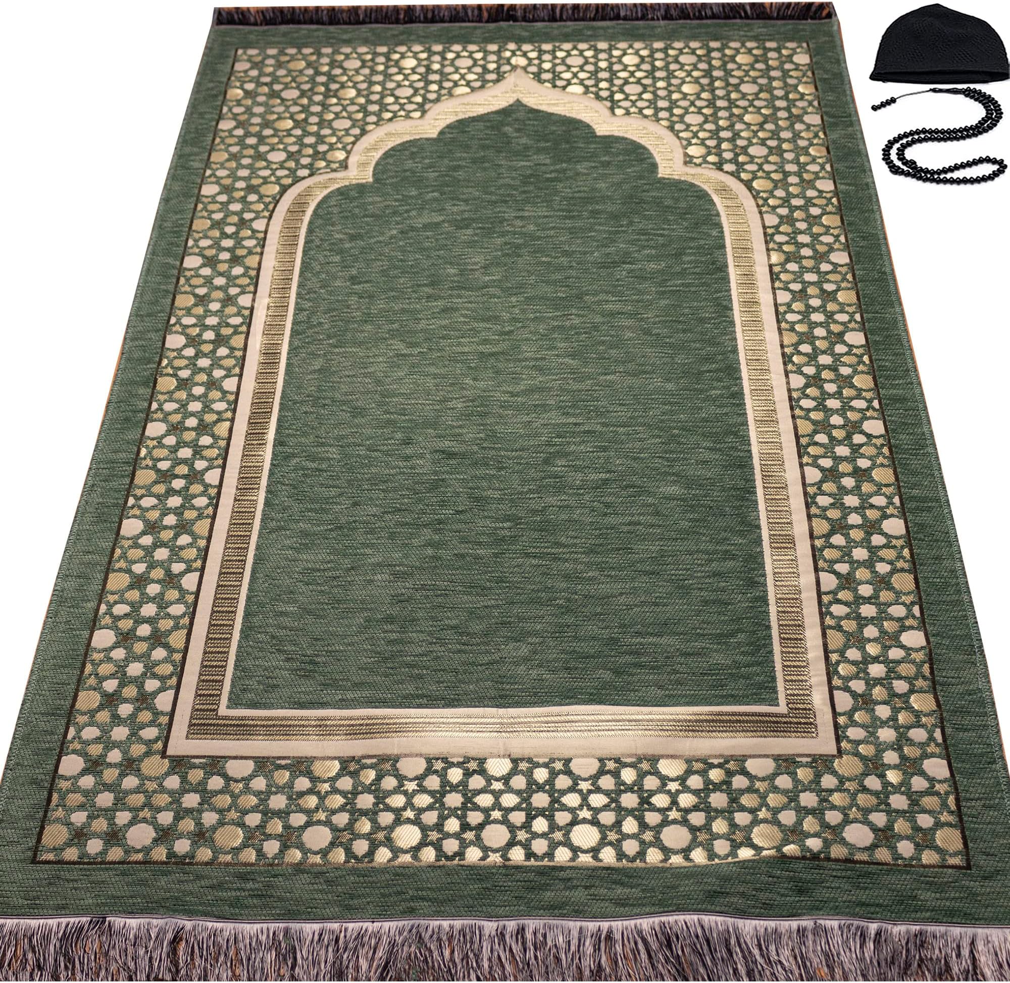 Amazon.com: Modefa Islamic Prayer Rug - Double Plush Large & Wide ...