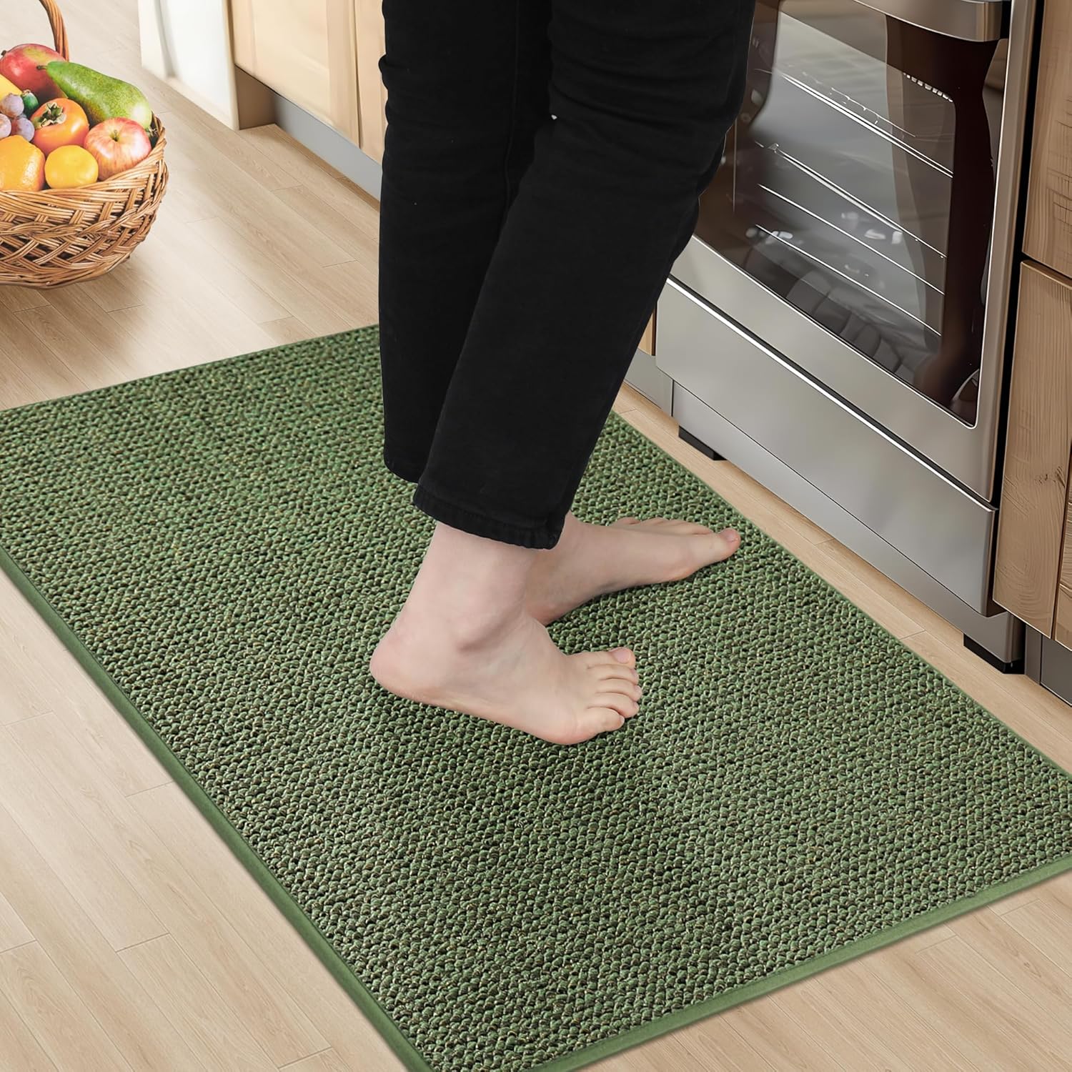 BEQHAUSE Kitchen Rugs 20"x32", Non-Slip Kitchen Mats for Floor, Super ...