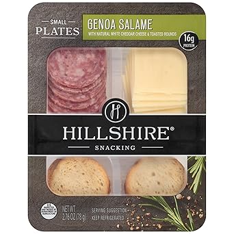 Amazon.com: Hillshire Snacking Small Plates, Genoa Salame and White ...