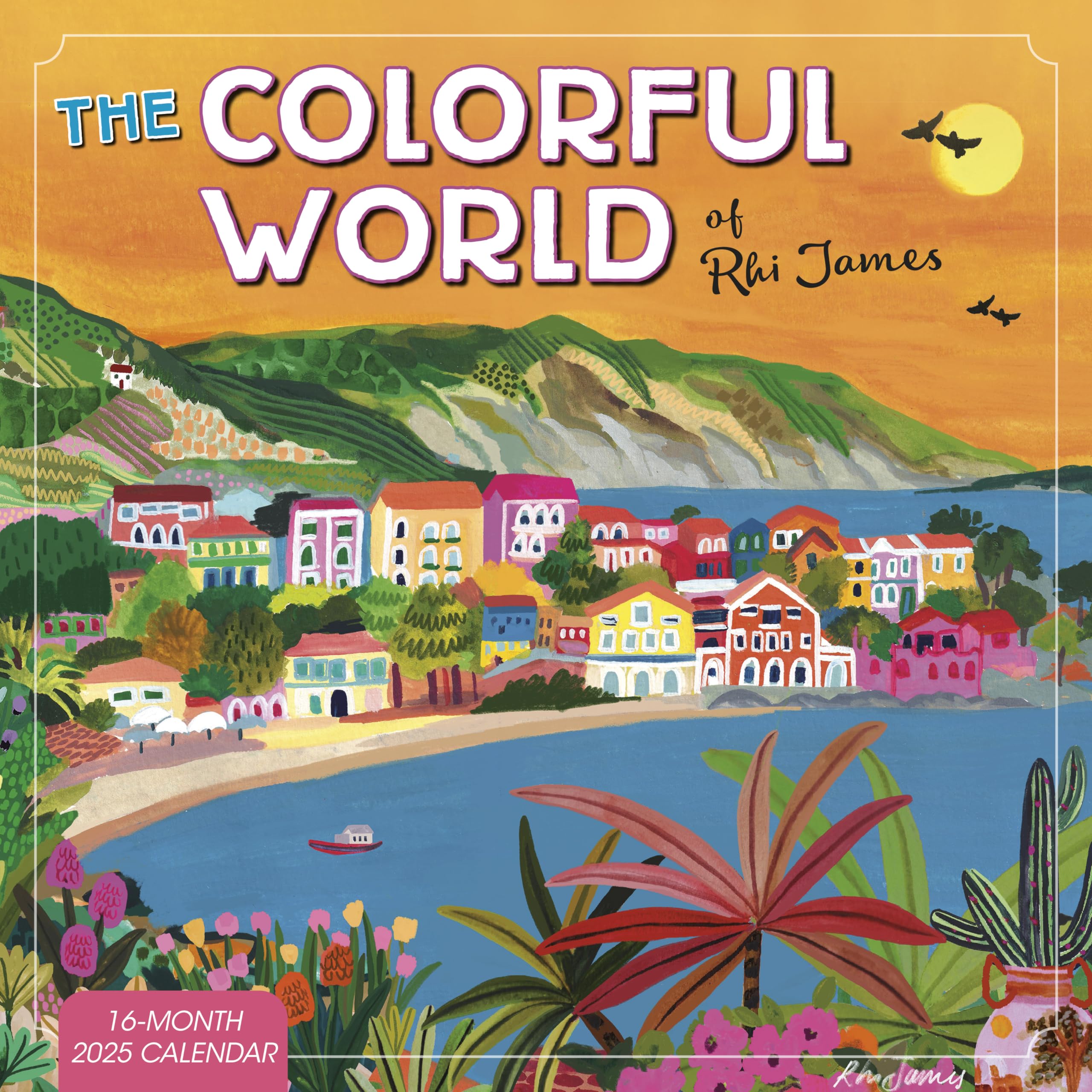 Calendario de pared The Colorful World of Rhi James 2025, 12 x 12 ...