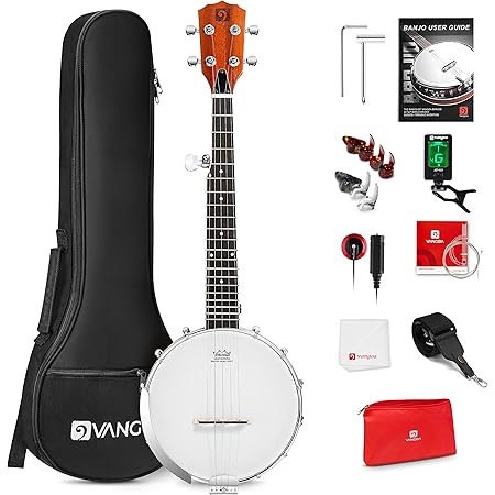 Amazon.com: Vangoa 5 String Banjo 26 Inch, MINI Travel Banjo, Banjo ...