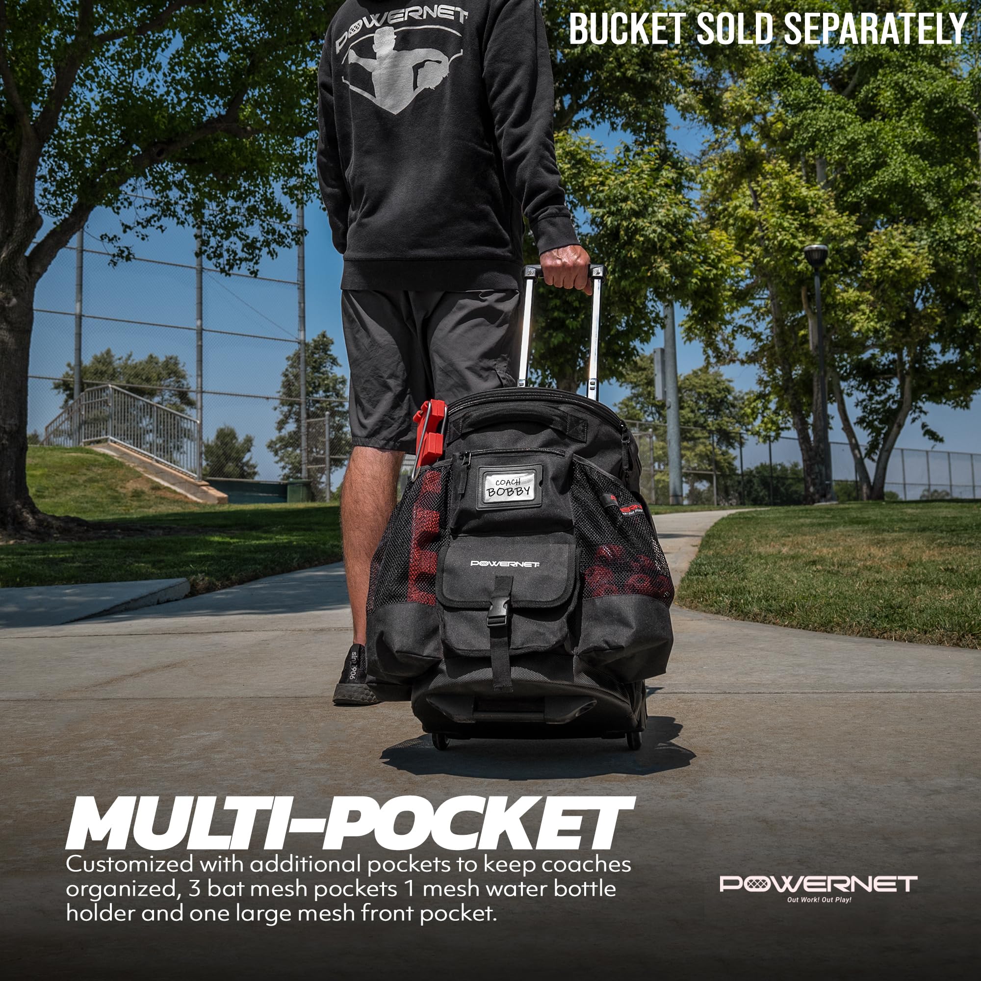 Snapklik.com : PowerNet 6 Gallon Bucket Organizer Cover, Softball ...