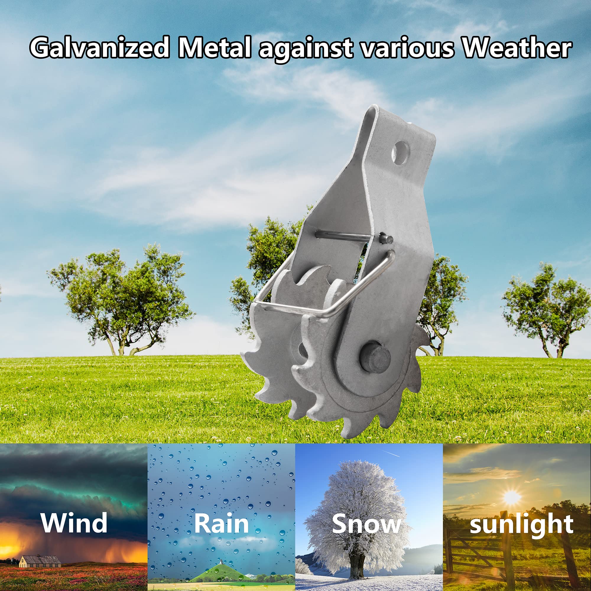 HITTITE Electric Fence Wire Strainer, 9 pcs Heavy Duty Inline Wire ...