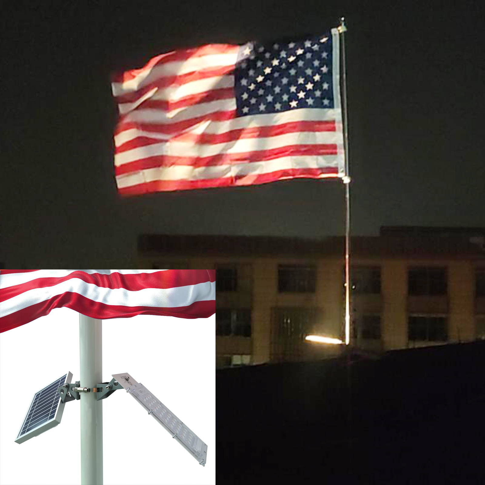 Amazon Flag Pole Spot Light Ofuray Solar Flag Pole Light Waterproof,