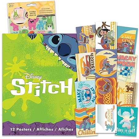 Amazon.com: Disney Lilo and Stitch - Stitch Patchwork Wall Poster ...