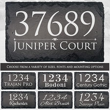 Amazon.com : Beautifully Handcrafted and Customizable Slate Home ...