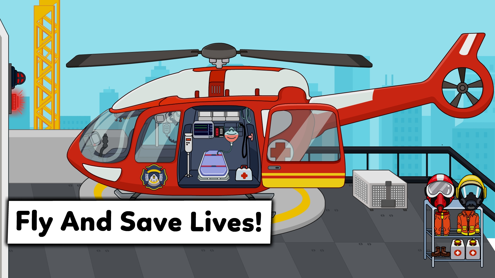 Fire Station Game Free - My Tizi Town Fire Fighter, Fire Rescue & Fire ...