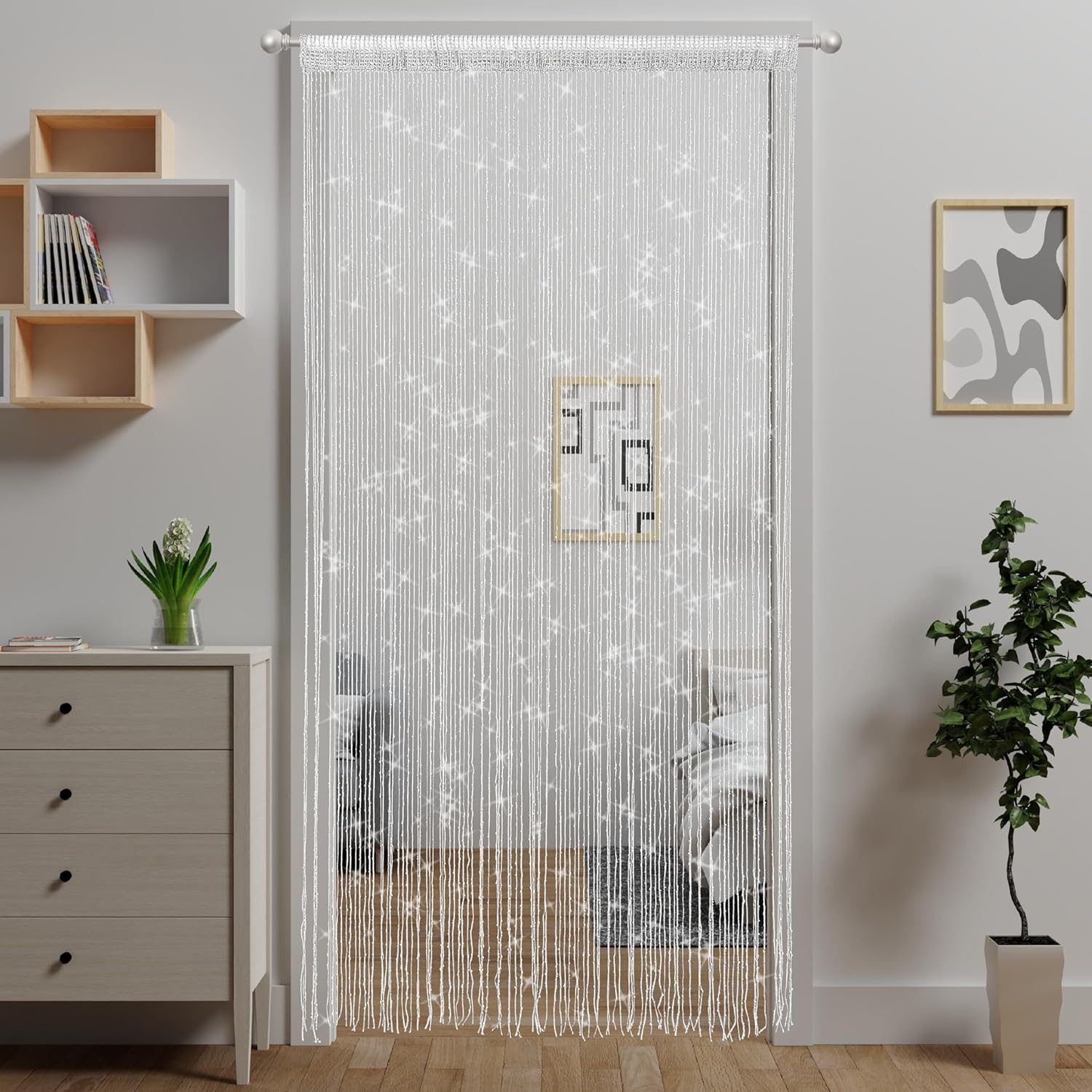 Amazon.com: 2 Pieces Door String Curtain Doorway Beads Curtains,Hanging ...