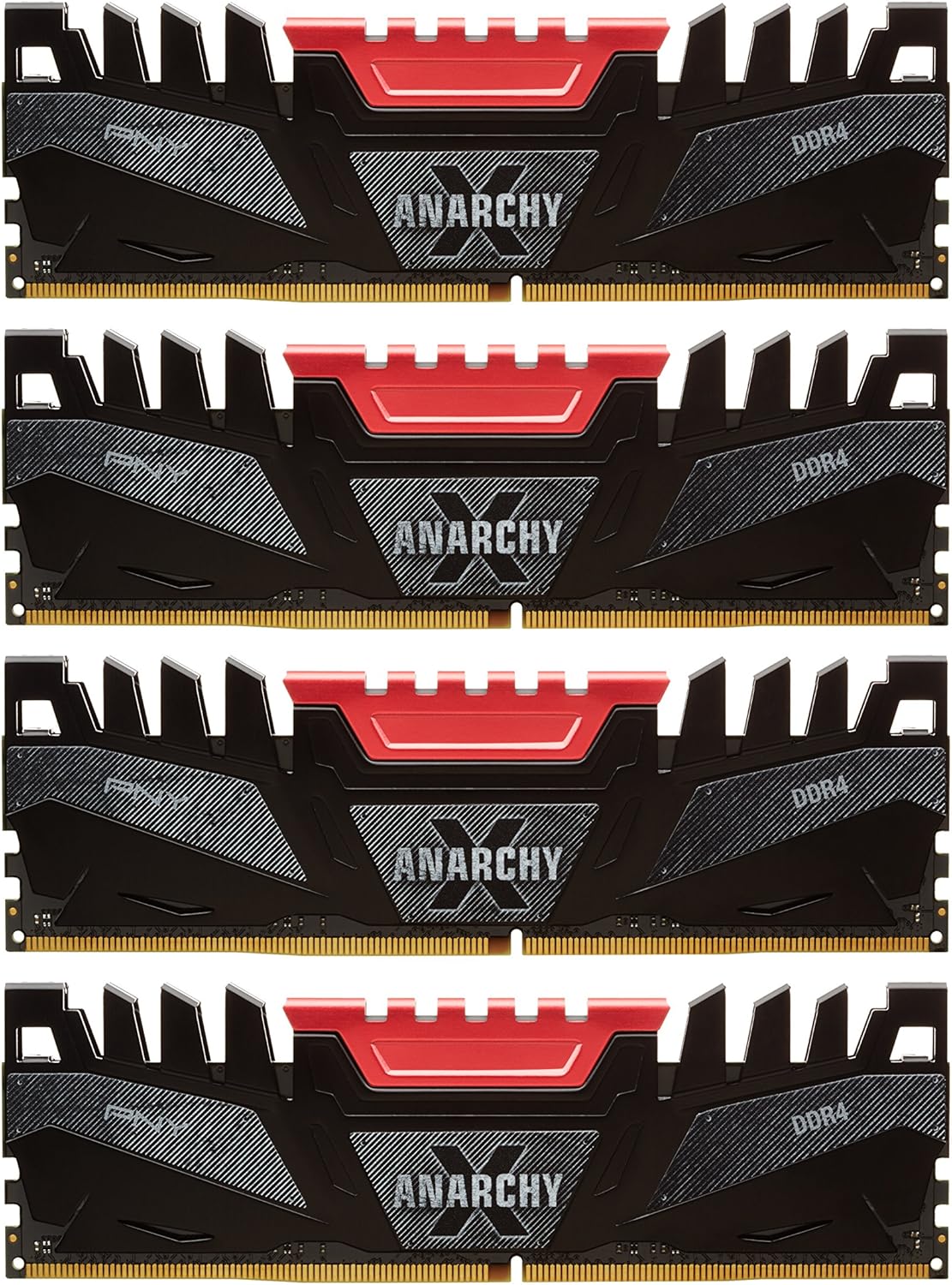 PNY Anarchy X 16GB Kit (4x4GB) DDR4 2666MHz (PC4-21300) CL15 Desktop ...
