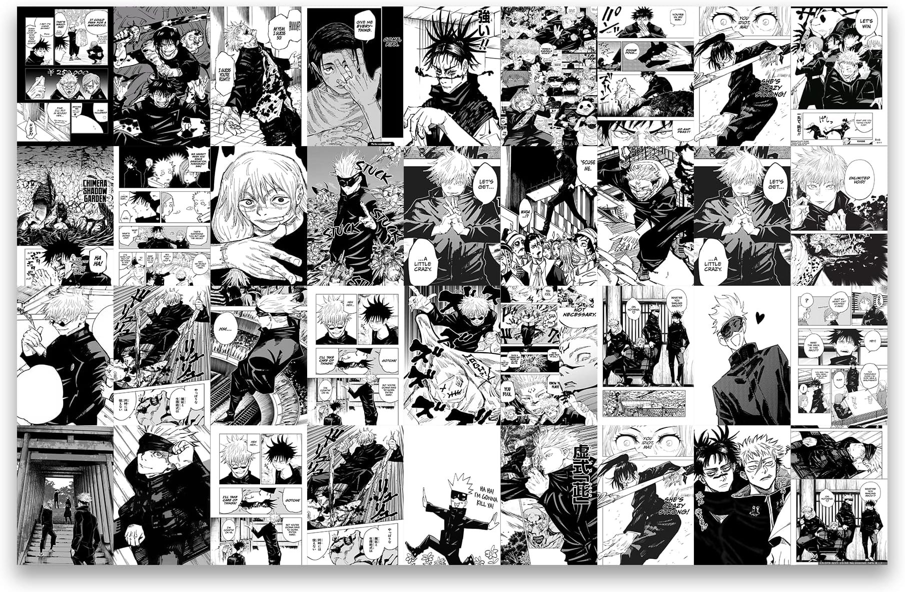 VEENSHI set of 90 Jujutsu kaisen wall collage kit jujutsu kaisen manga ...