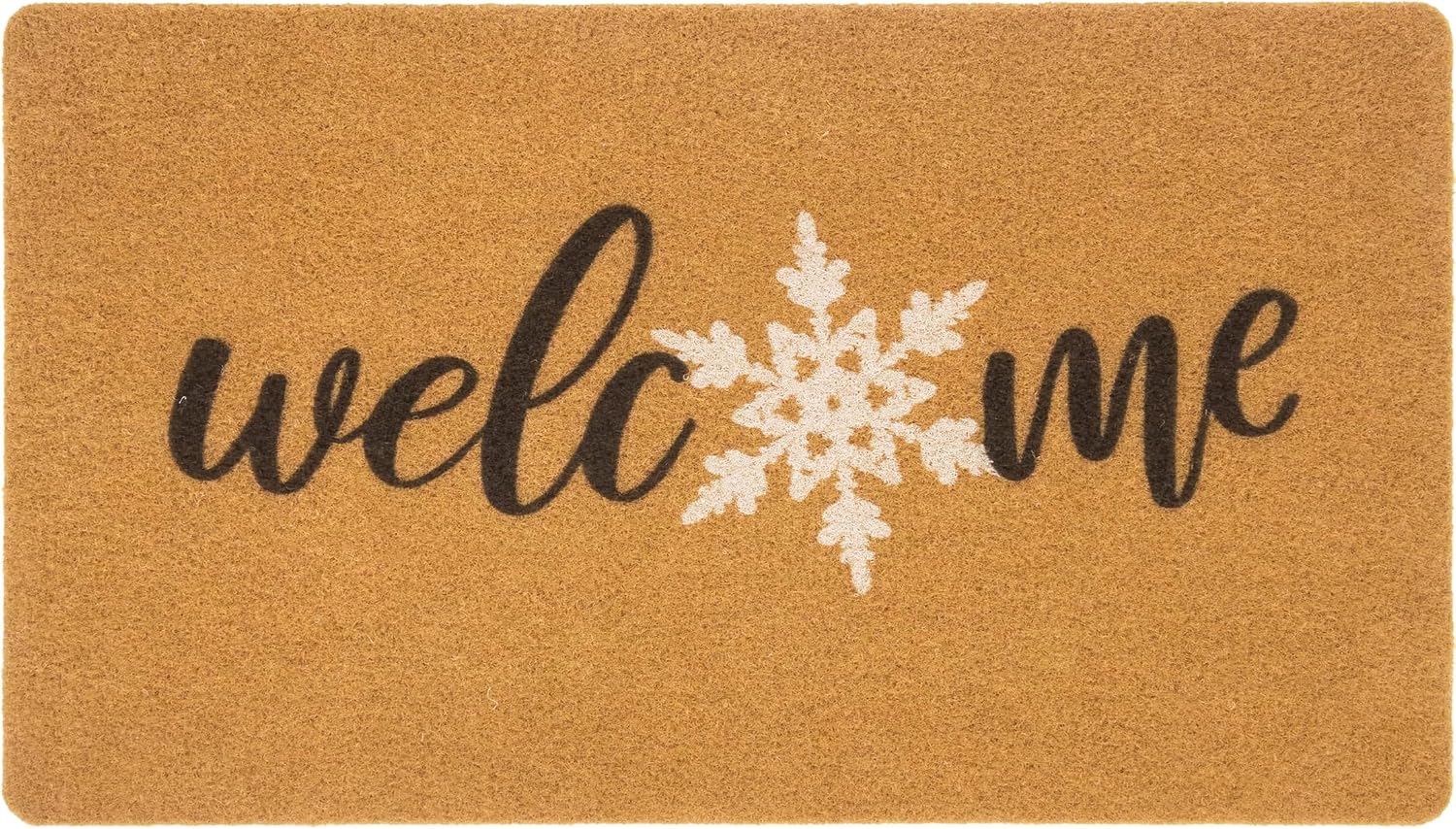Amazon.com: OVOY Snowflakes-Welcome-Doormat Outdoor-Entrance - Coir-Non ...