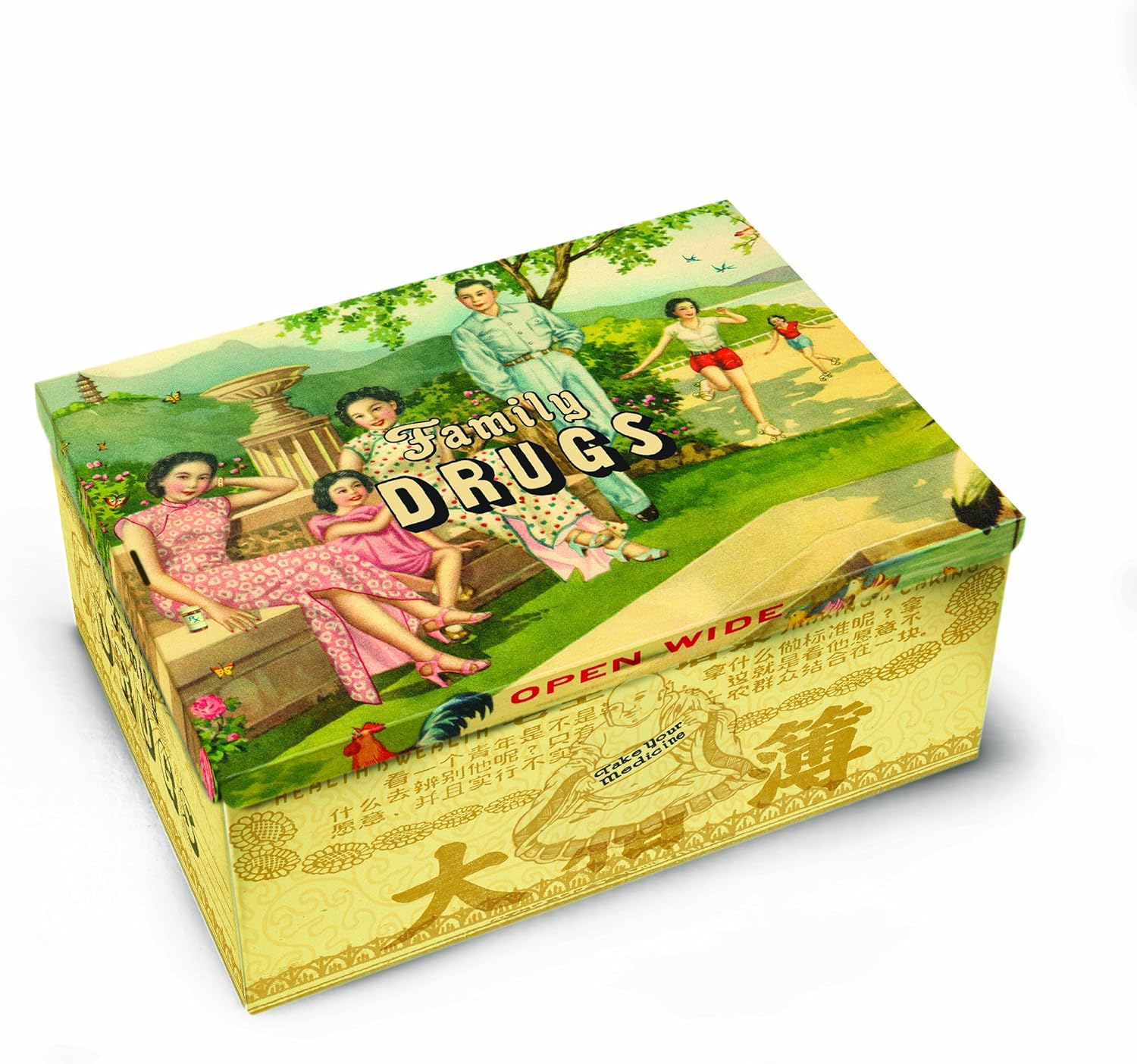 Amazon.com: Blue Q Family Drugs Cigar Box: Decorative Boxes: Home & Kitchen