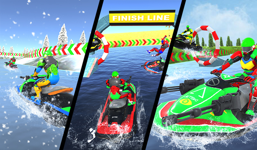 Jet Ski Racing Games 3D: Machine Gun Shooting Speed Boat Simulator ...