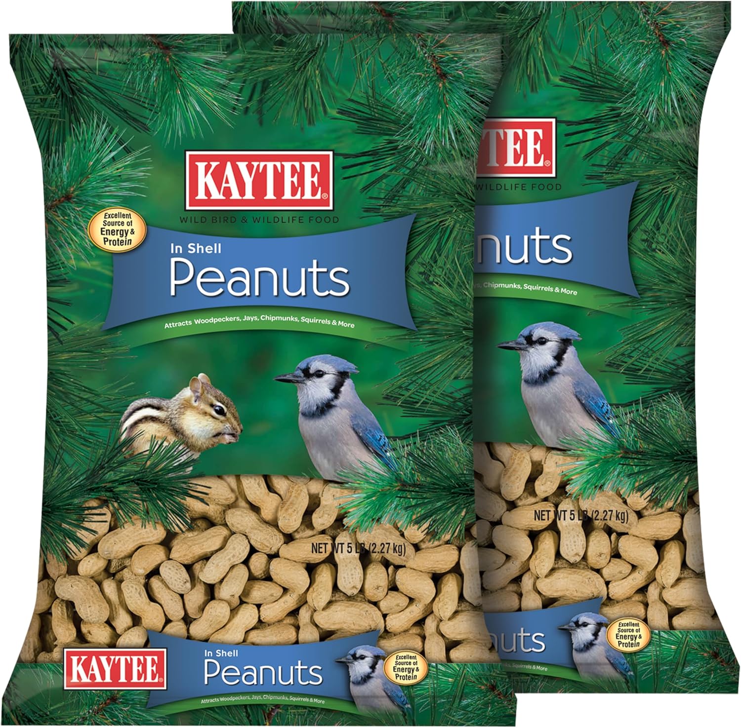 Kaytee Peanuts in Shell, Two 5 Pound Bags Peanut 10 Pound 2- pack) Best ...