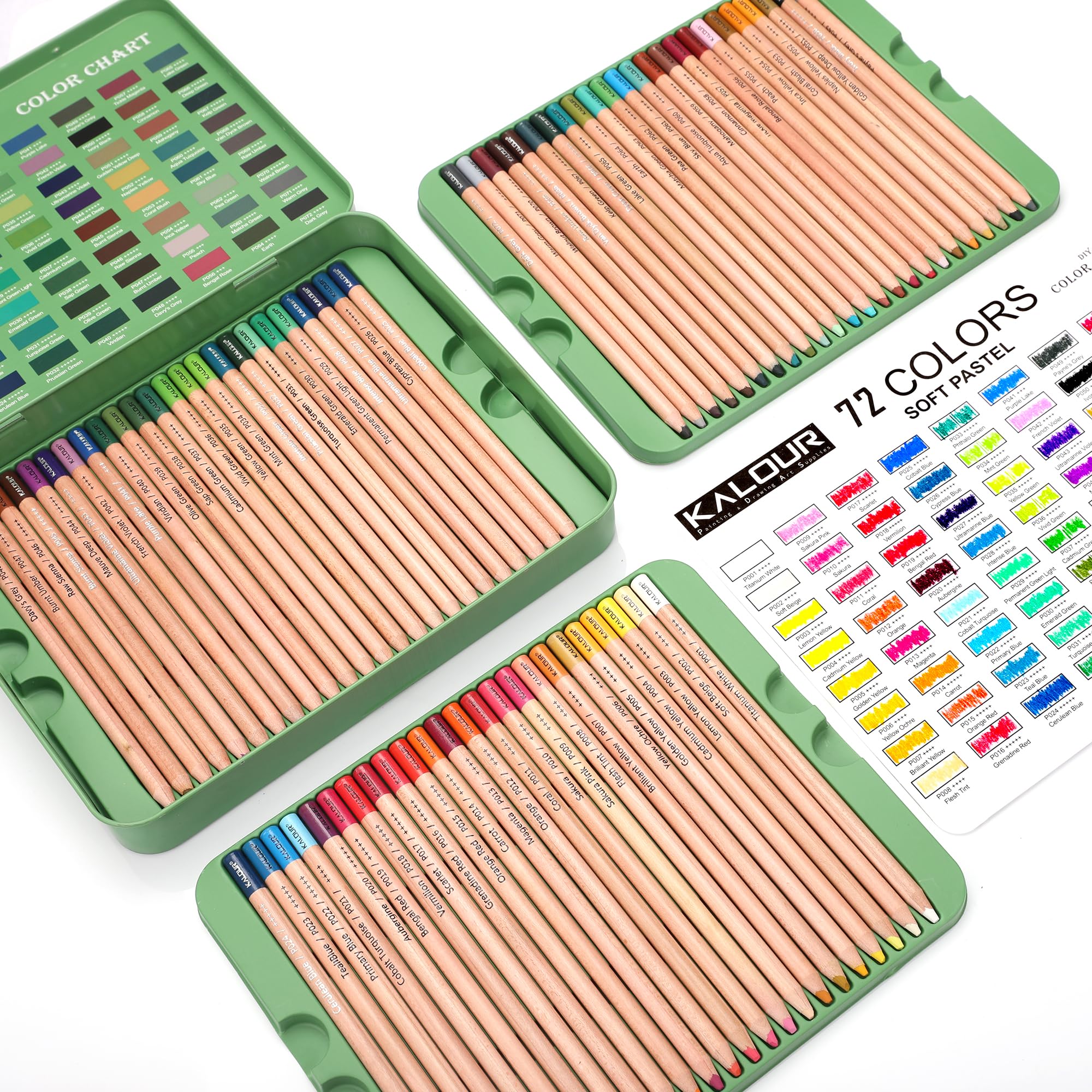 Snapklik.com : Pro Pastel Chalk Colored Pencils,Set Of 72 Colors,Color ...