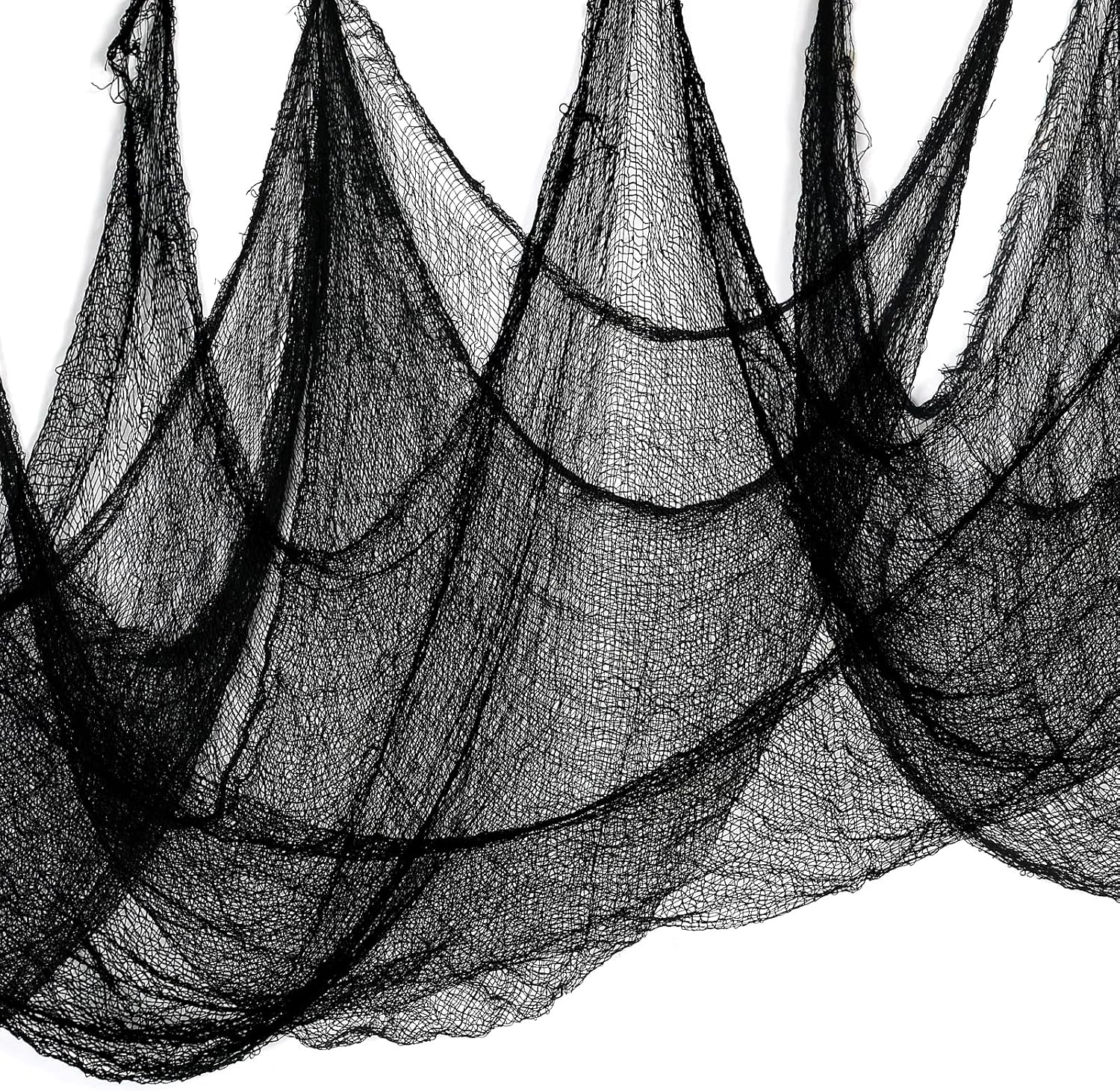 Amazon.com: Nirohee 315 x 85 Halloween Black Creepy Cloth,Spooky Fabric ...