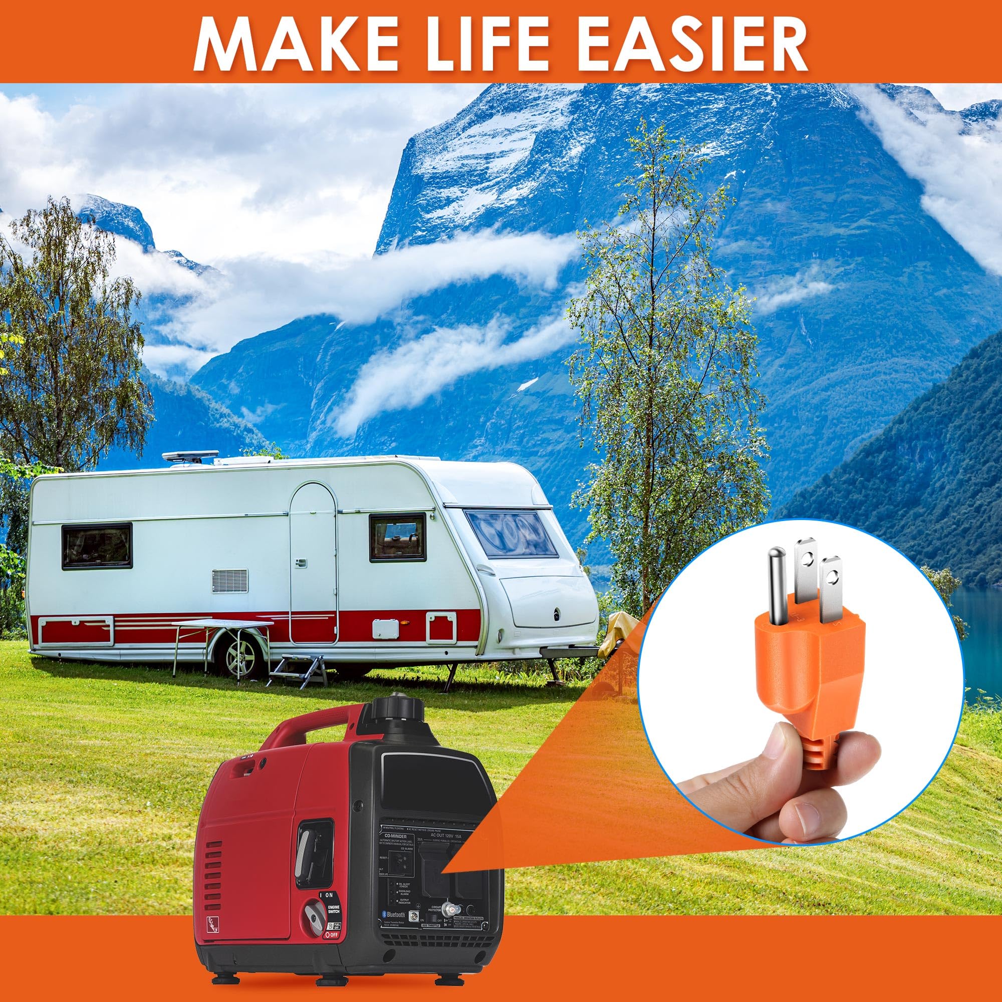 Snapklik.com : 1 Pack Neutral Ground Bonding Plug For Portable Inverter ...