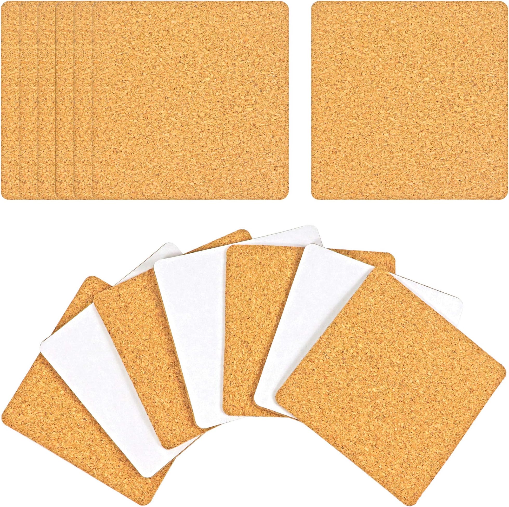 Amazon.com : 4 x 4 Inch Self Adhesive Cork Squares 100 MM Backing Cork ...