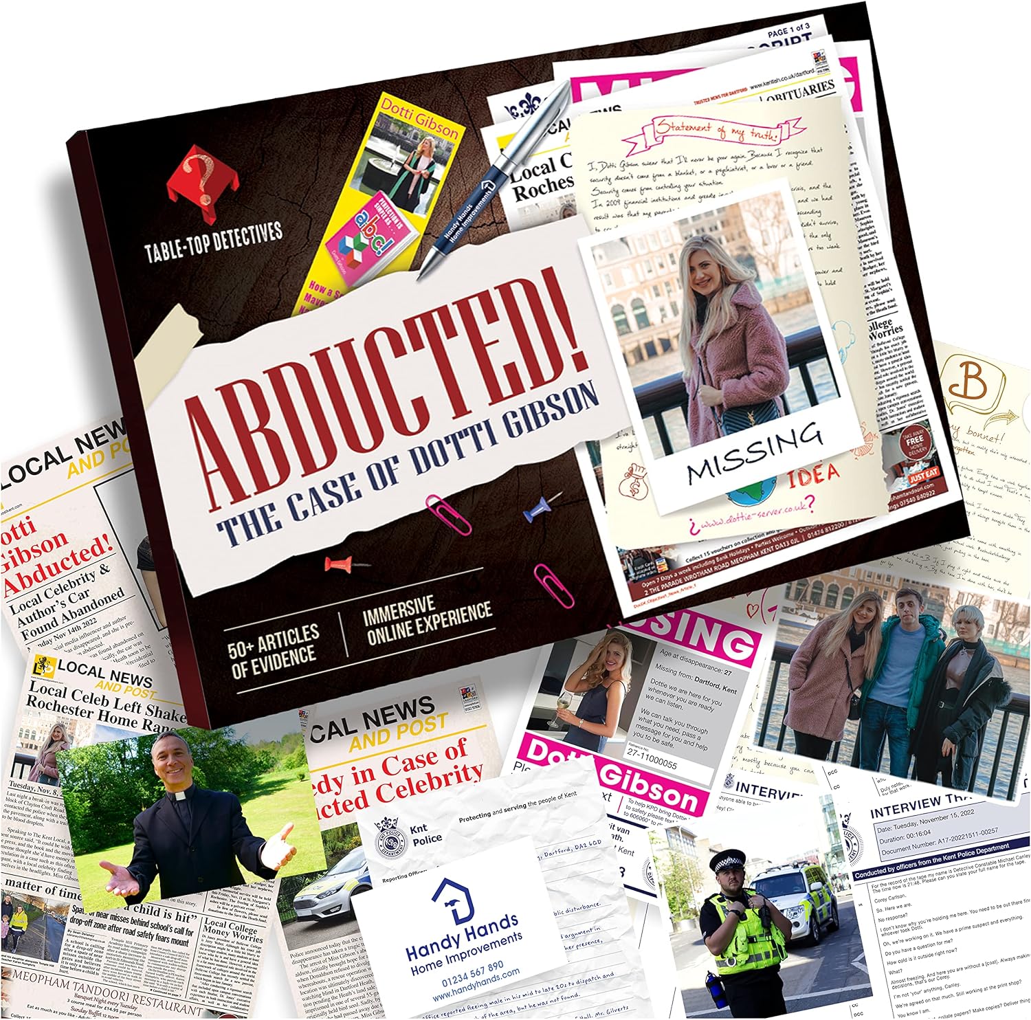 Tabletop Detectives Abducted The Case Of Dotti Gibson- Murder Mystery ...