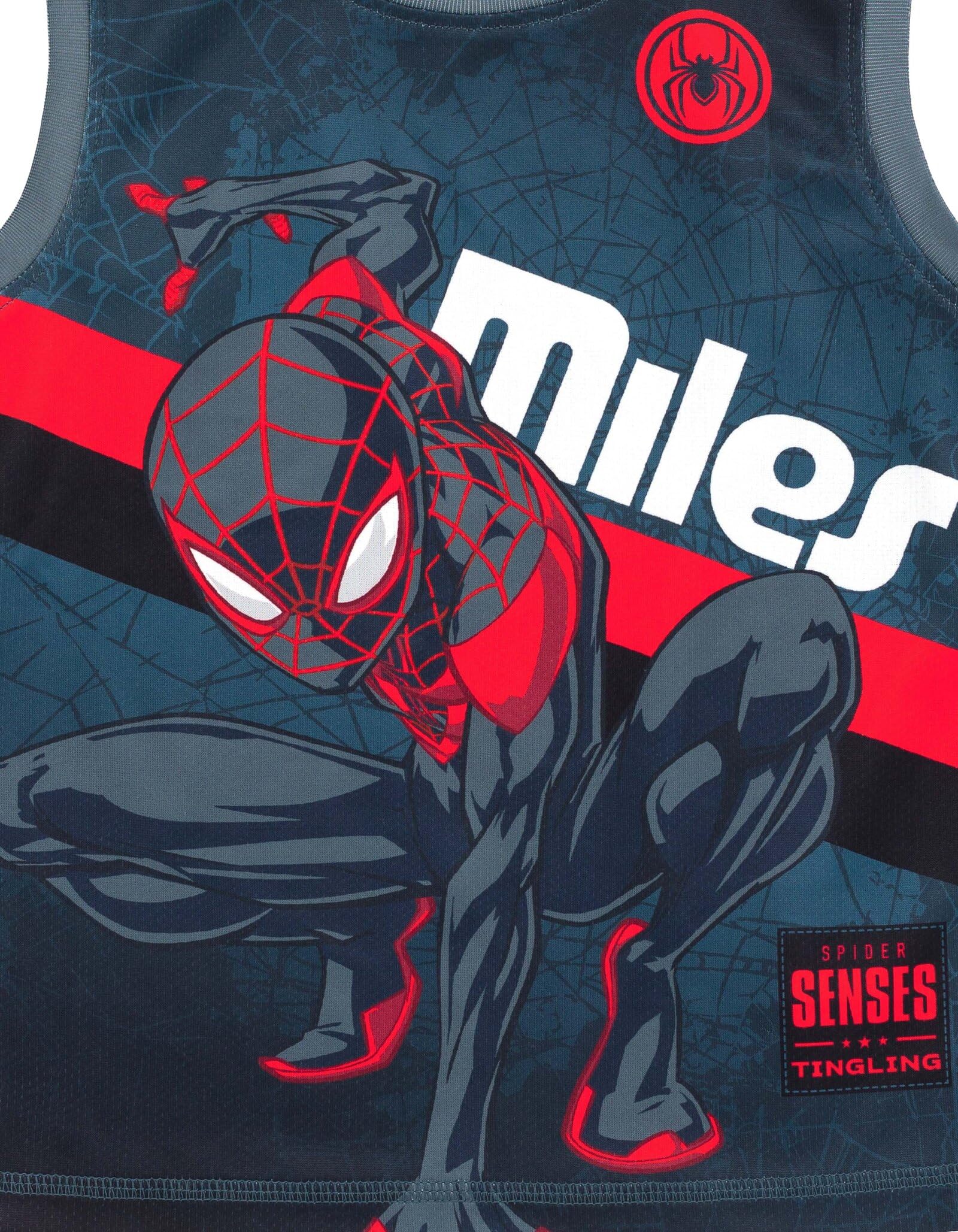 Snapklik.com : Spider-Man Miles Morales Little Boys Mesh Tank Top Shirt ...