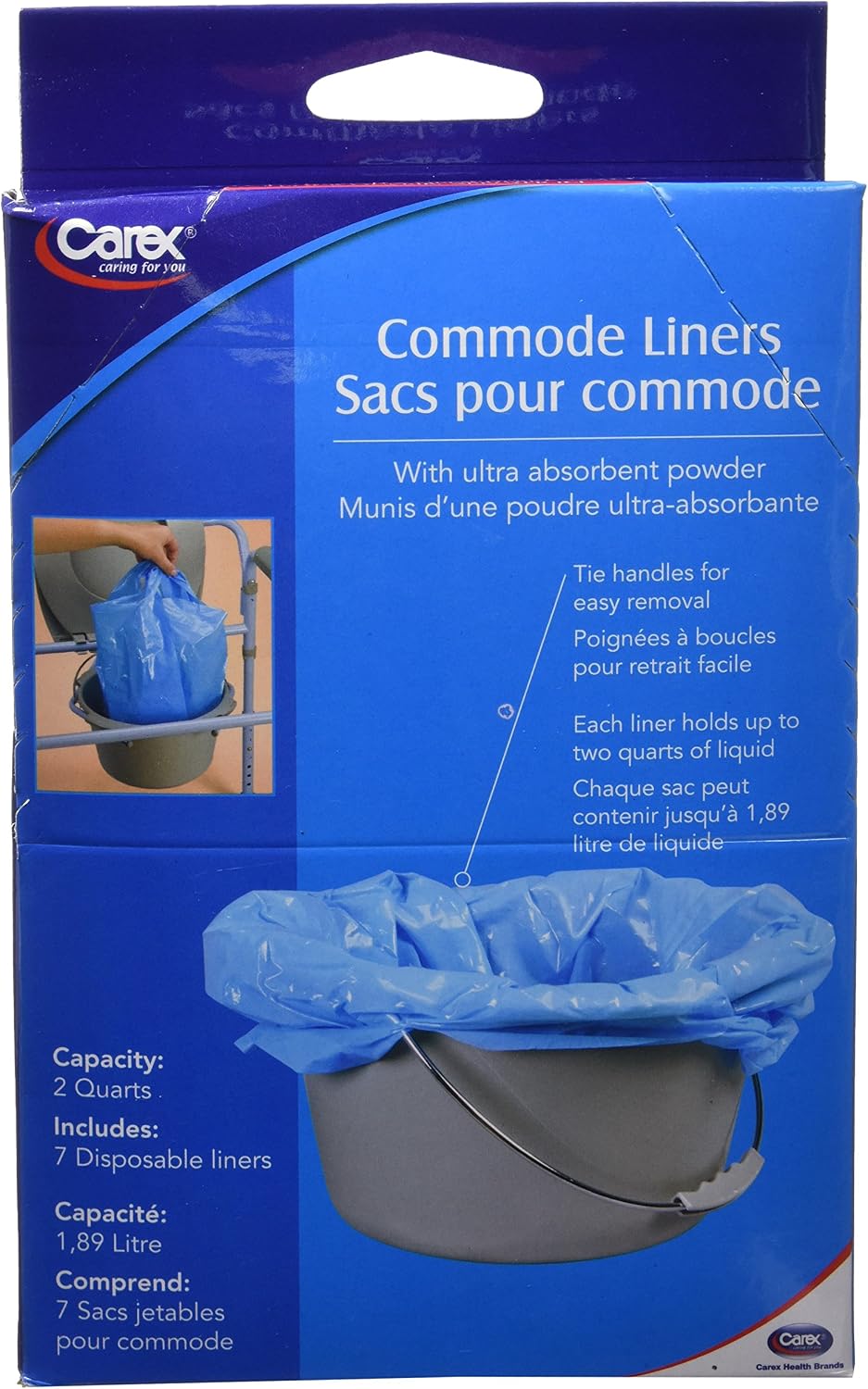 Amazon.com: Carex Commode Liners P709 : Health & Household