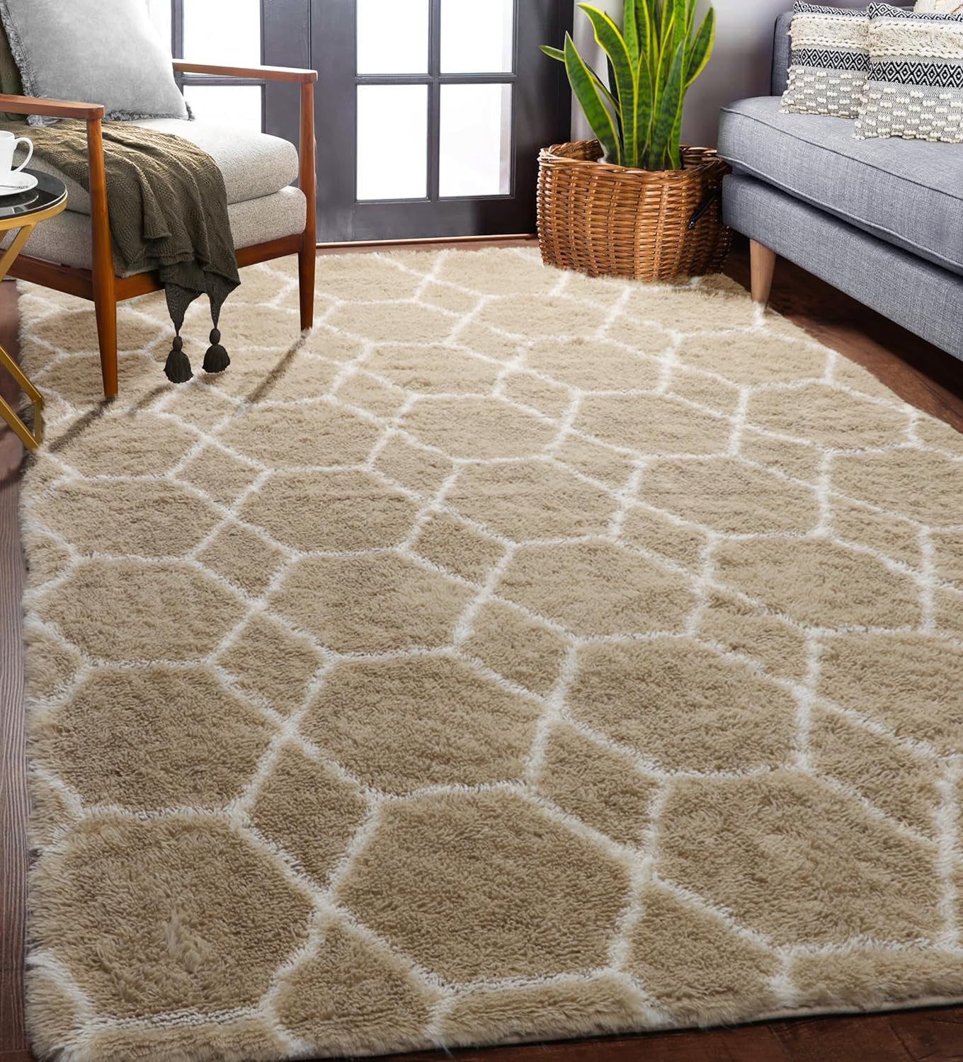 Amazon.com: ONASAR 5x7 Area Rugs for Living Room Bedroom, Washable ...