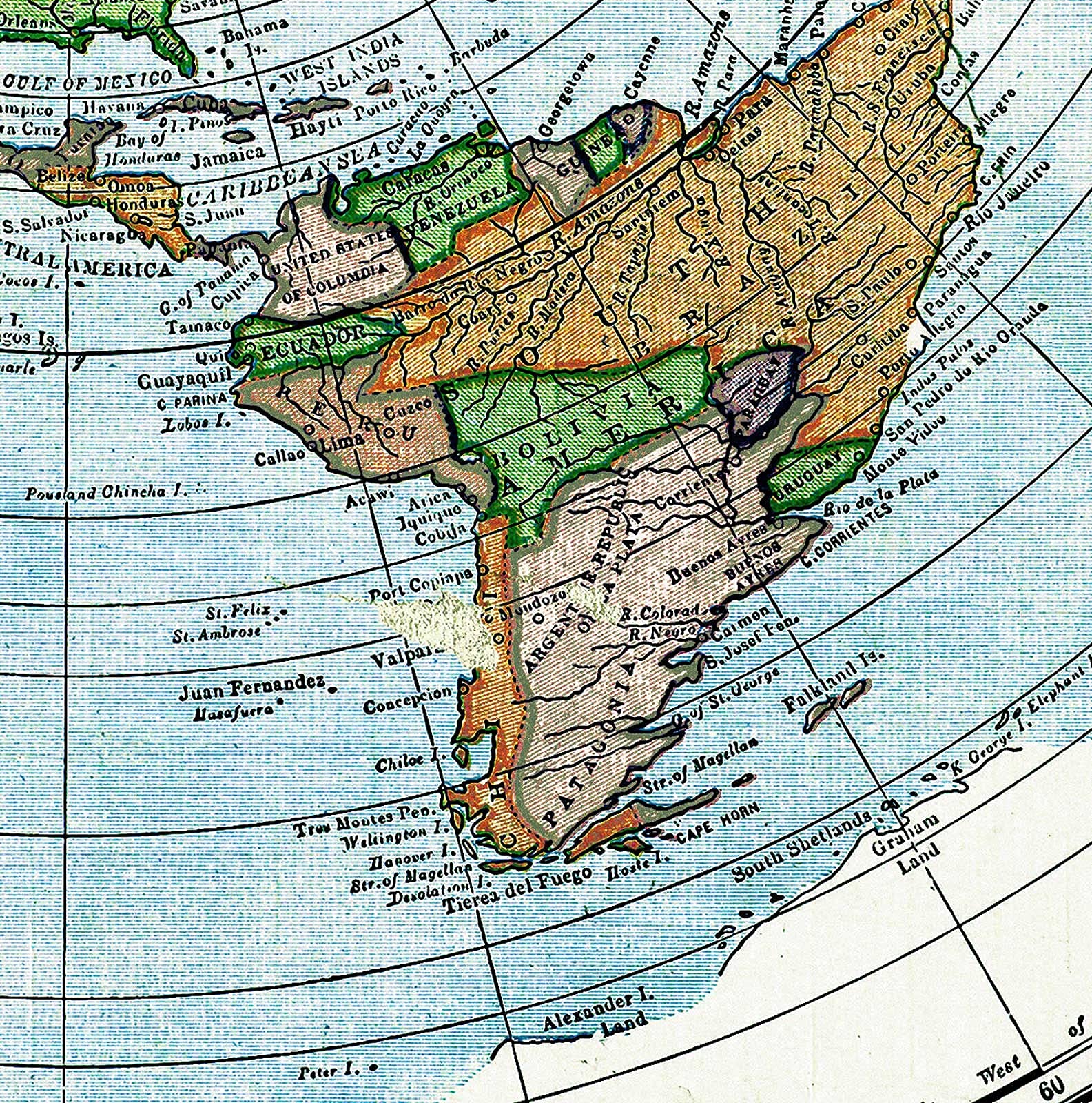 Riley Creative Solutions 1892 Flat Earth Map - Alexander Gleason's New ...