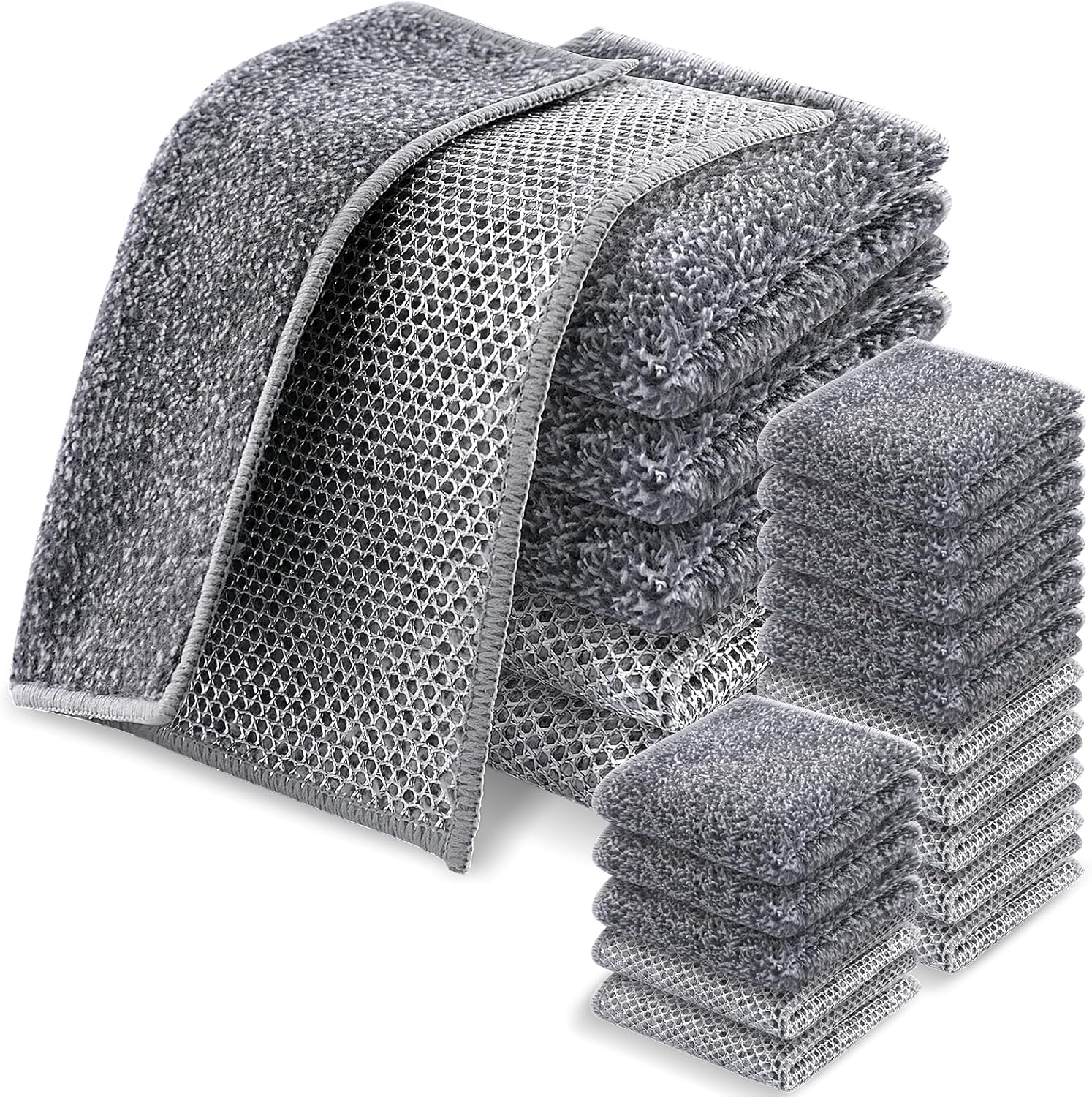 Amazon.com: 20 Pcs Multipurpose Wire Dishwashing Rags for Wet and Dry ...