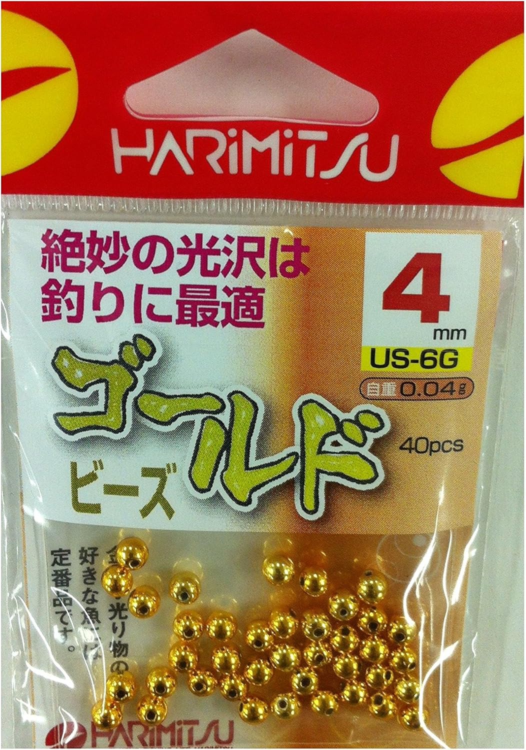 Amazon | HARIMITSU(ハリミツ) ゴールドビーズ | ハリミツ(HARIMITSU) | ルアー材料