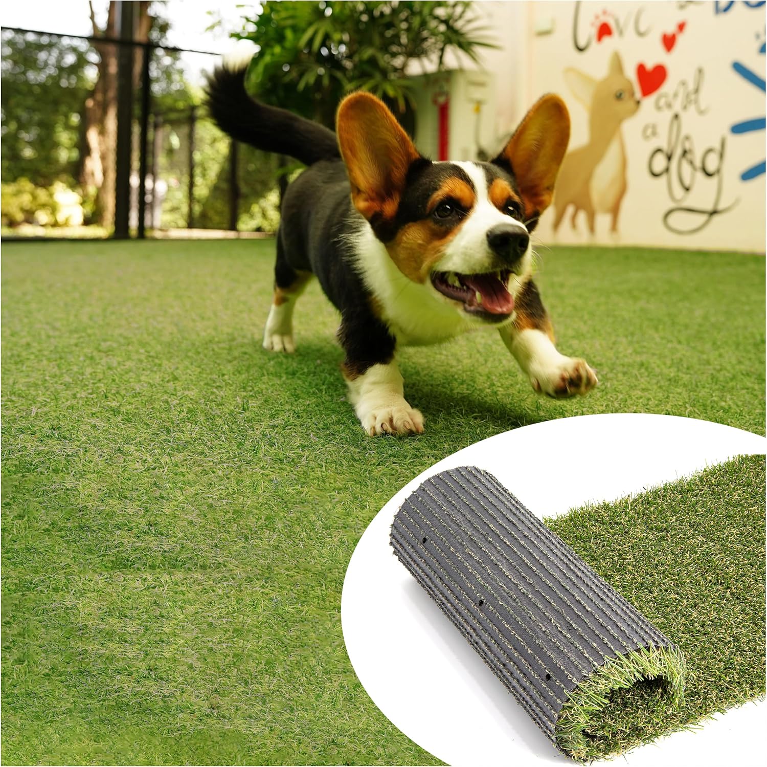 Amazon.com: FresGard 6.56ft x 16.5ft - 1.1" Grass Rugs for Outside ...