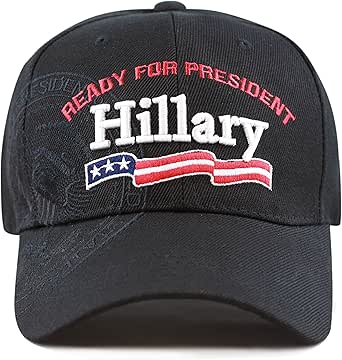 The Hat Depot 3D Hillary Ready for President President Seal Embroidered ...