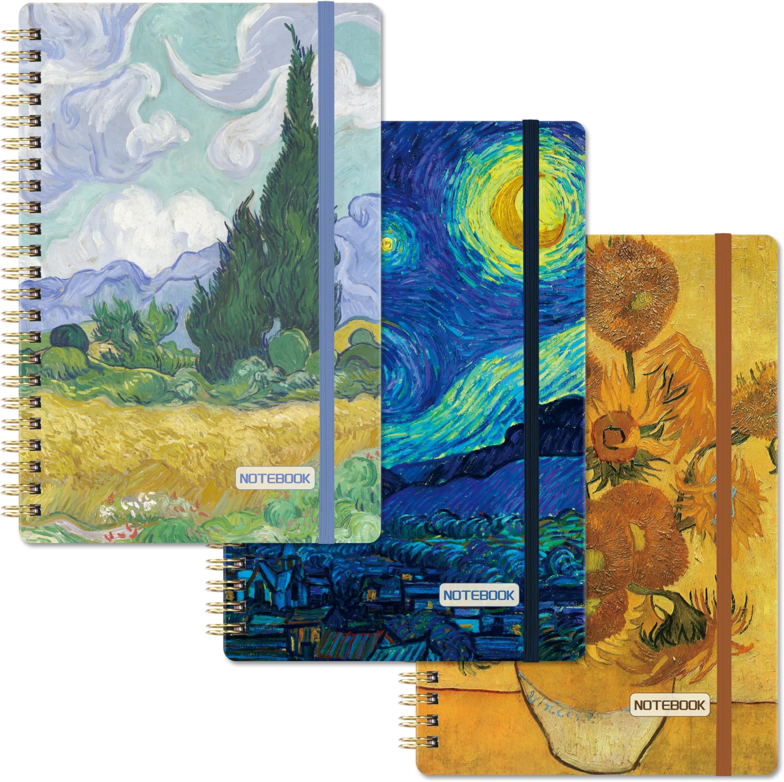 Amazon.com : Spiral Notebook - 3 Pack A5 Spiral Notebooks, 5.9”x 8.3 ...