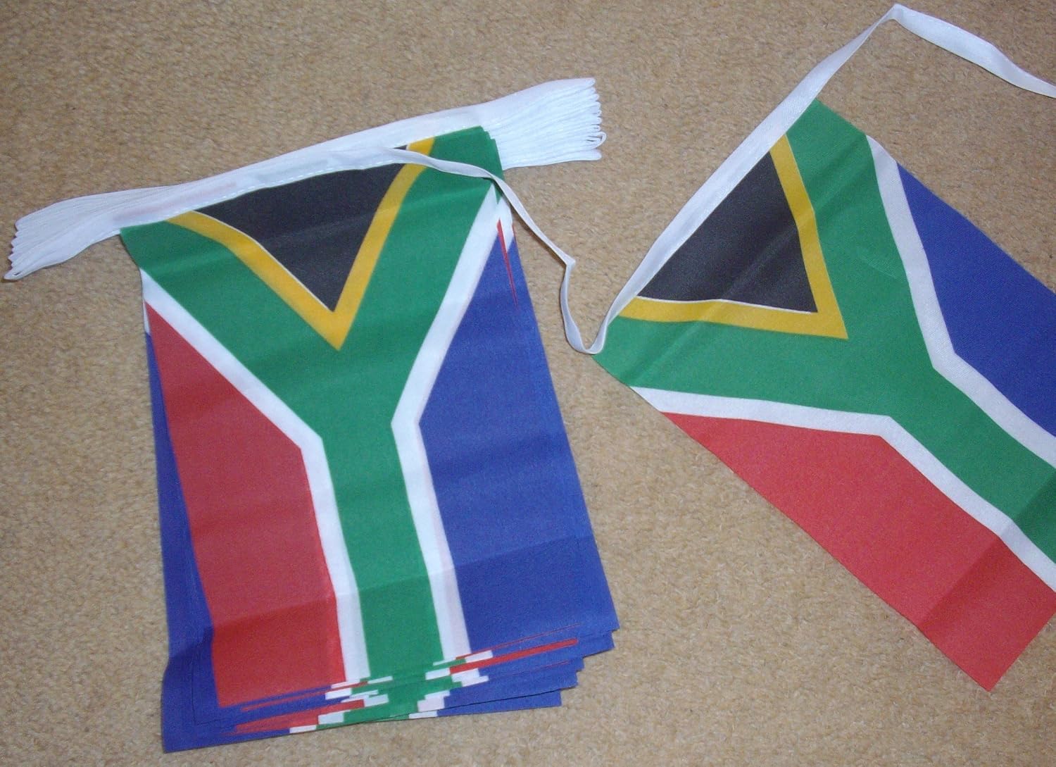 Amazon.com : 9m South Africa African Polyester Flag Bunting : Patio ...