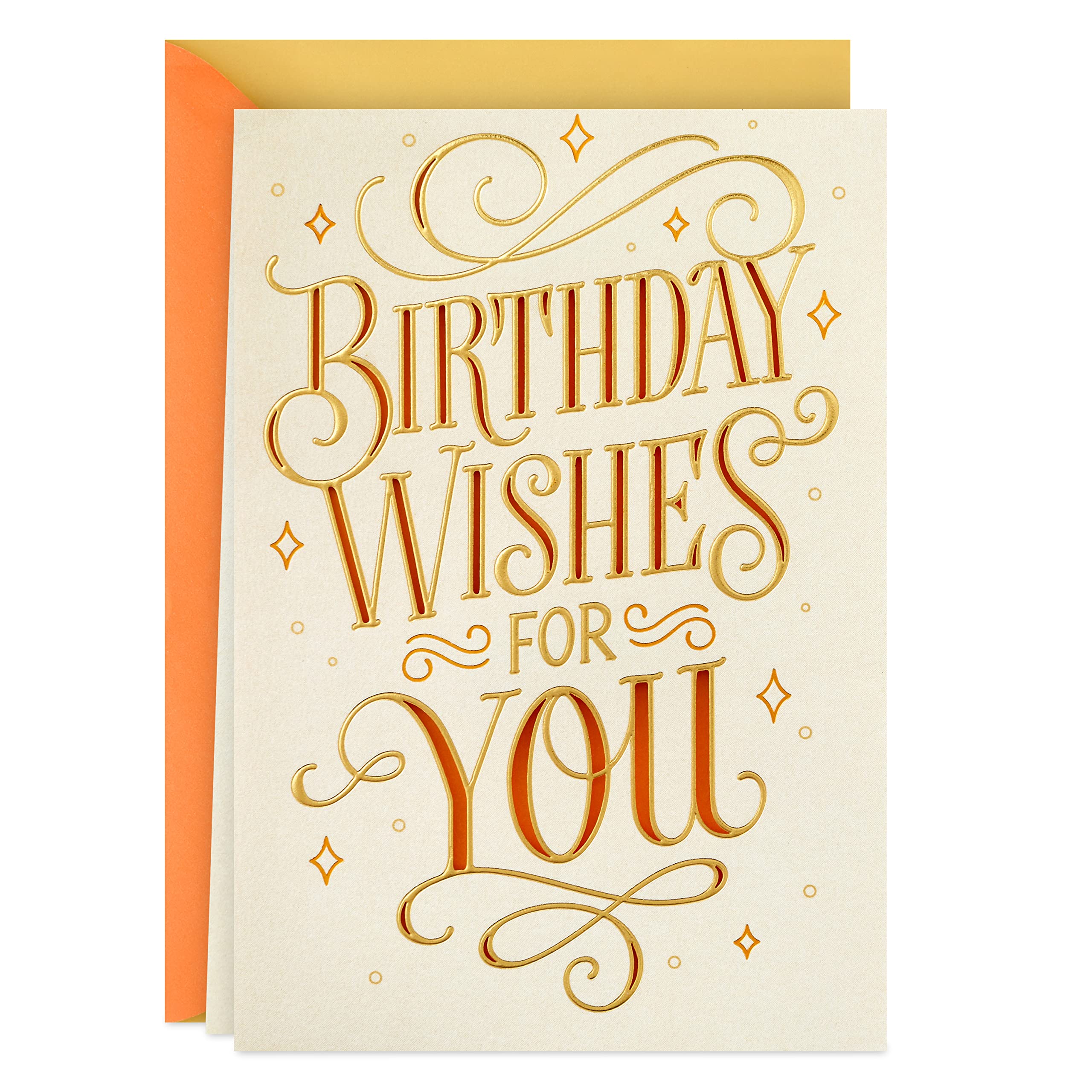 Amazon.com : Hallmark Birthday Card (Birthday Wishes) : Office Products
