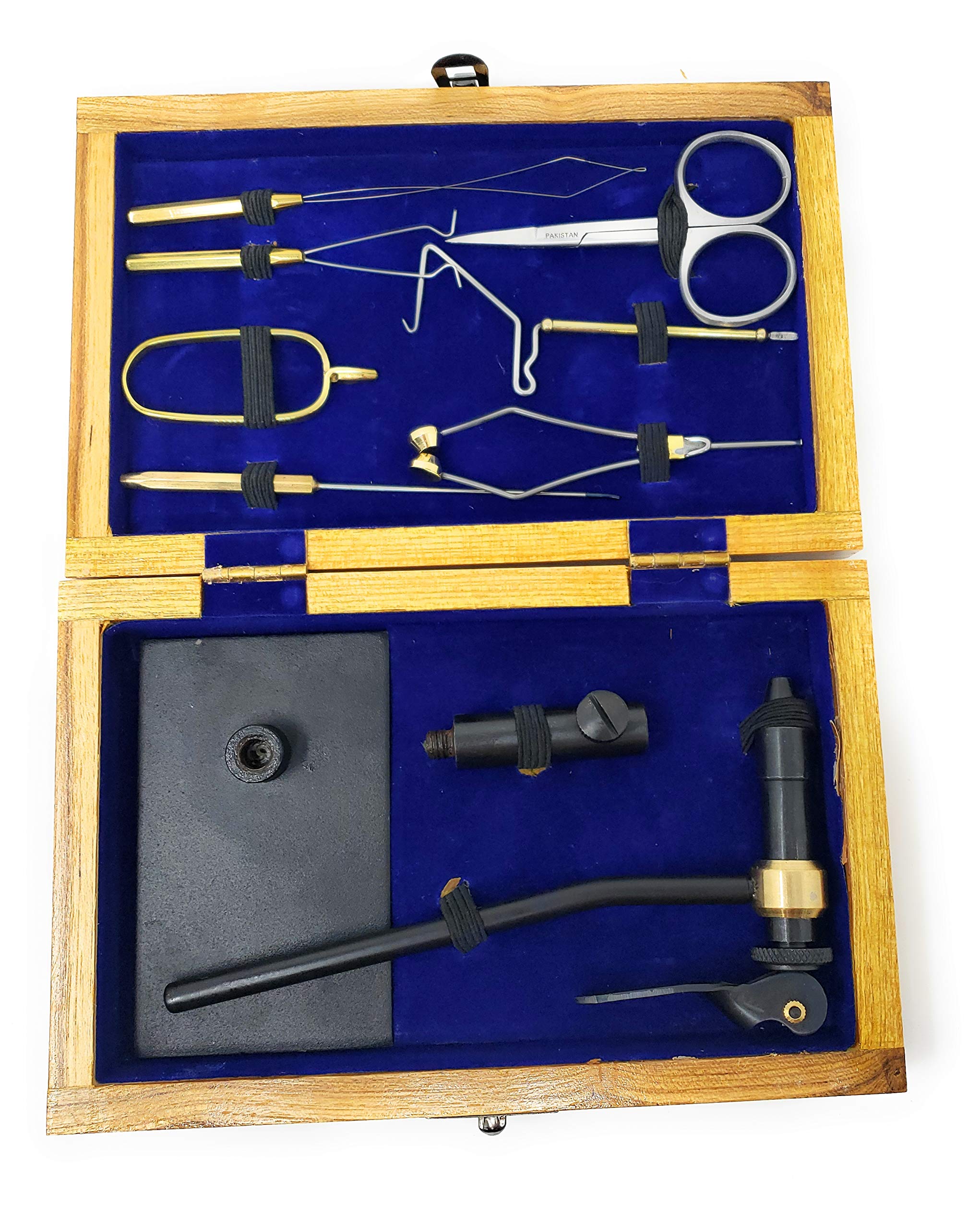 Snapklik.com : Colorado Anglers Wooden Fly Tying Kit Standard Tool ...