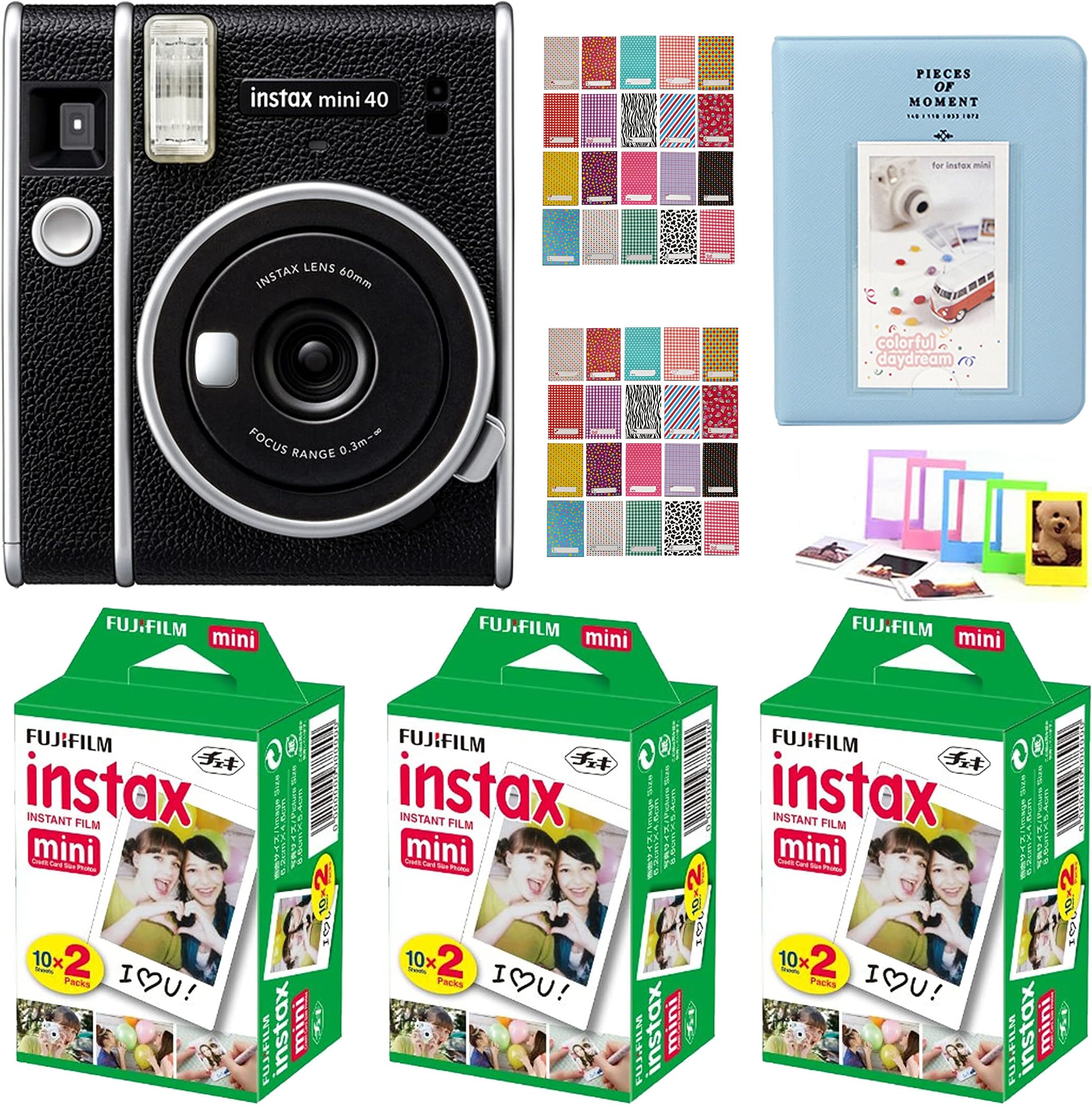 Amazon.com : Fujifilm Instax Mini 40 Instant Camera with Fuji Instax ...