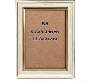 Amazon.com - FRAMEWOLD Flat Edge Picture Frames A5 White Photo Frame 5. ...