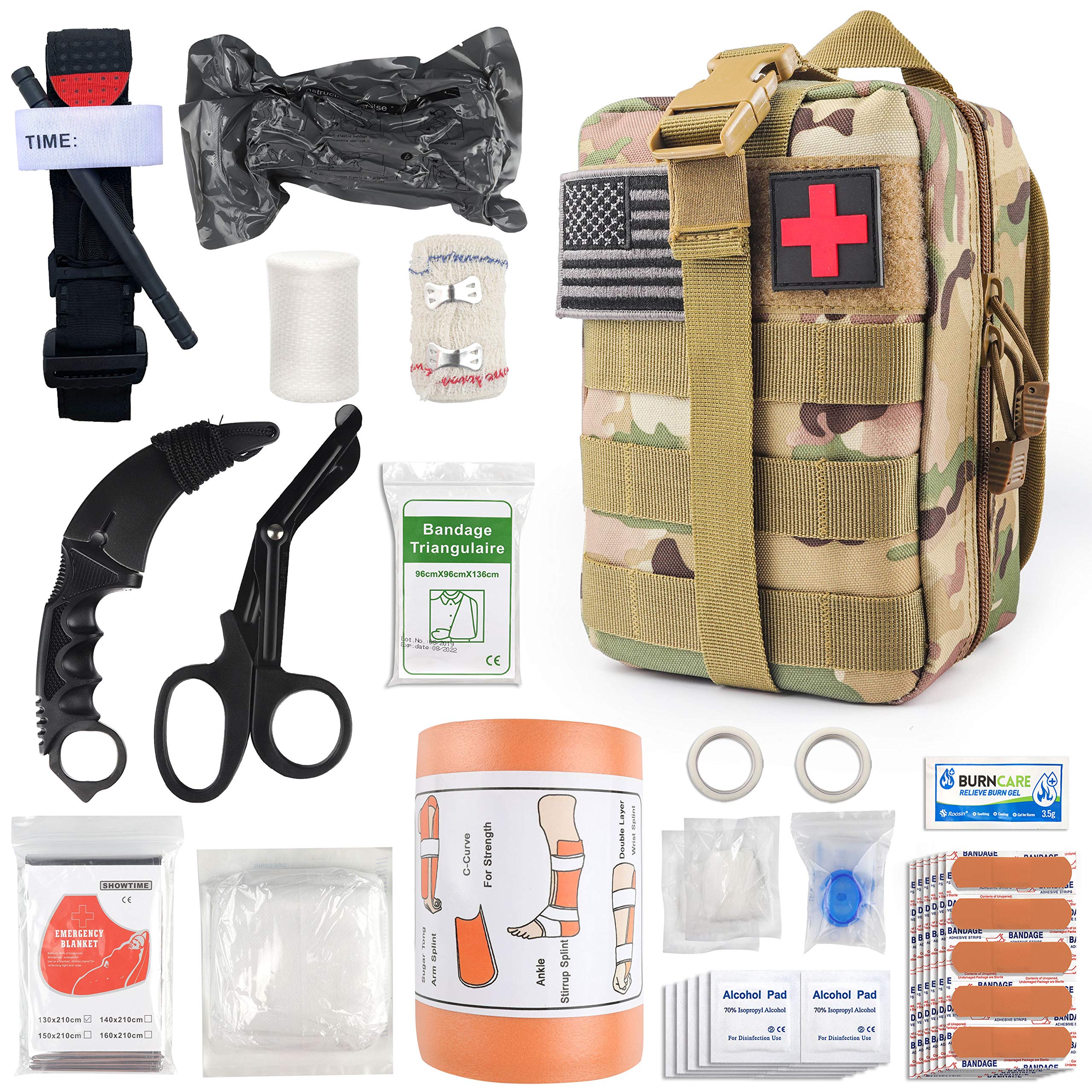 Buy PRICARE Emergency Survival First Aid Kit with Tourniquet, 6 ...